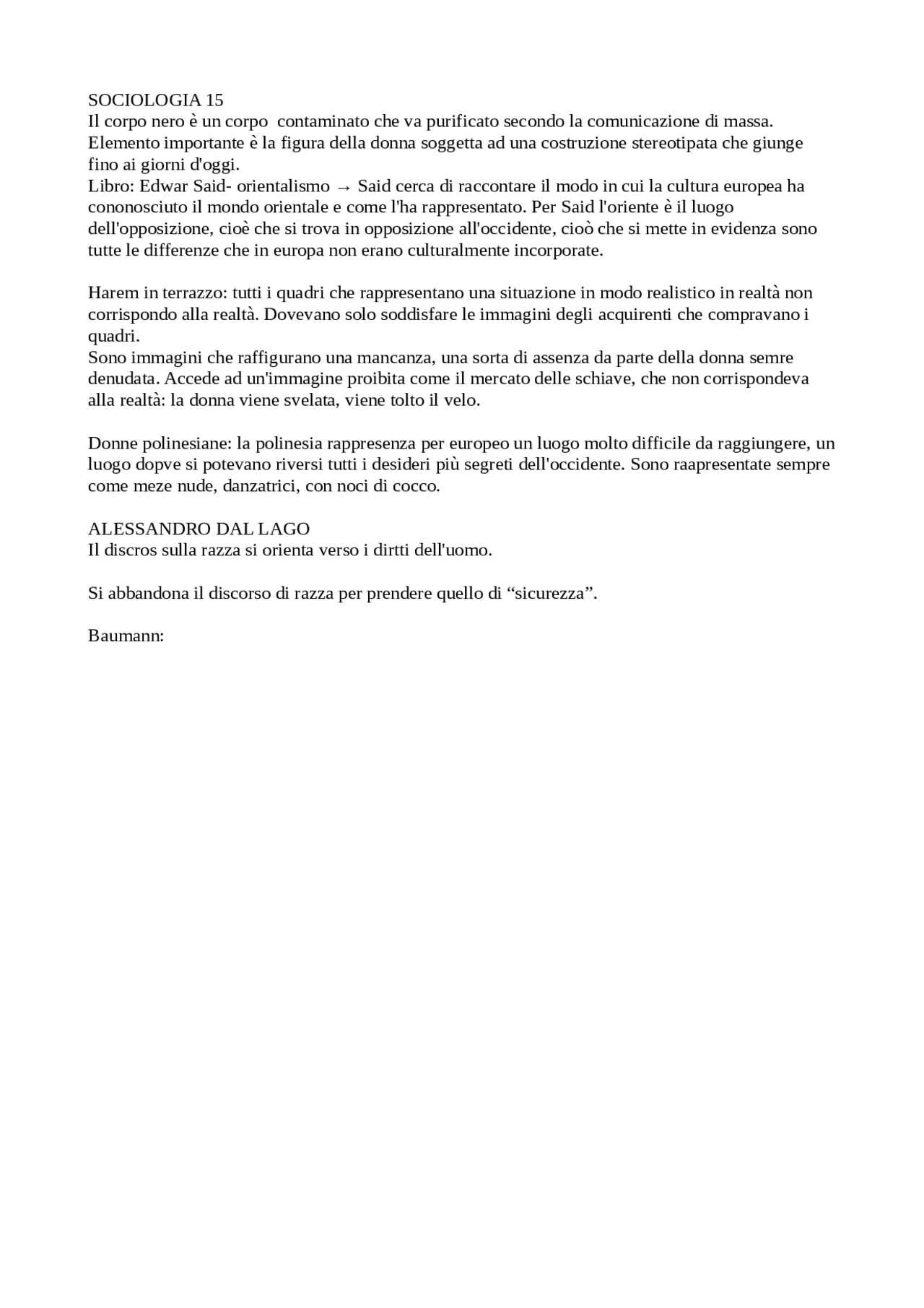Sociologia Dei Processi Culturali Docsity