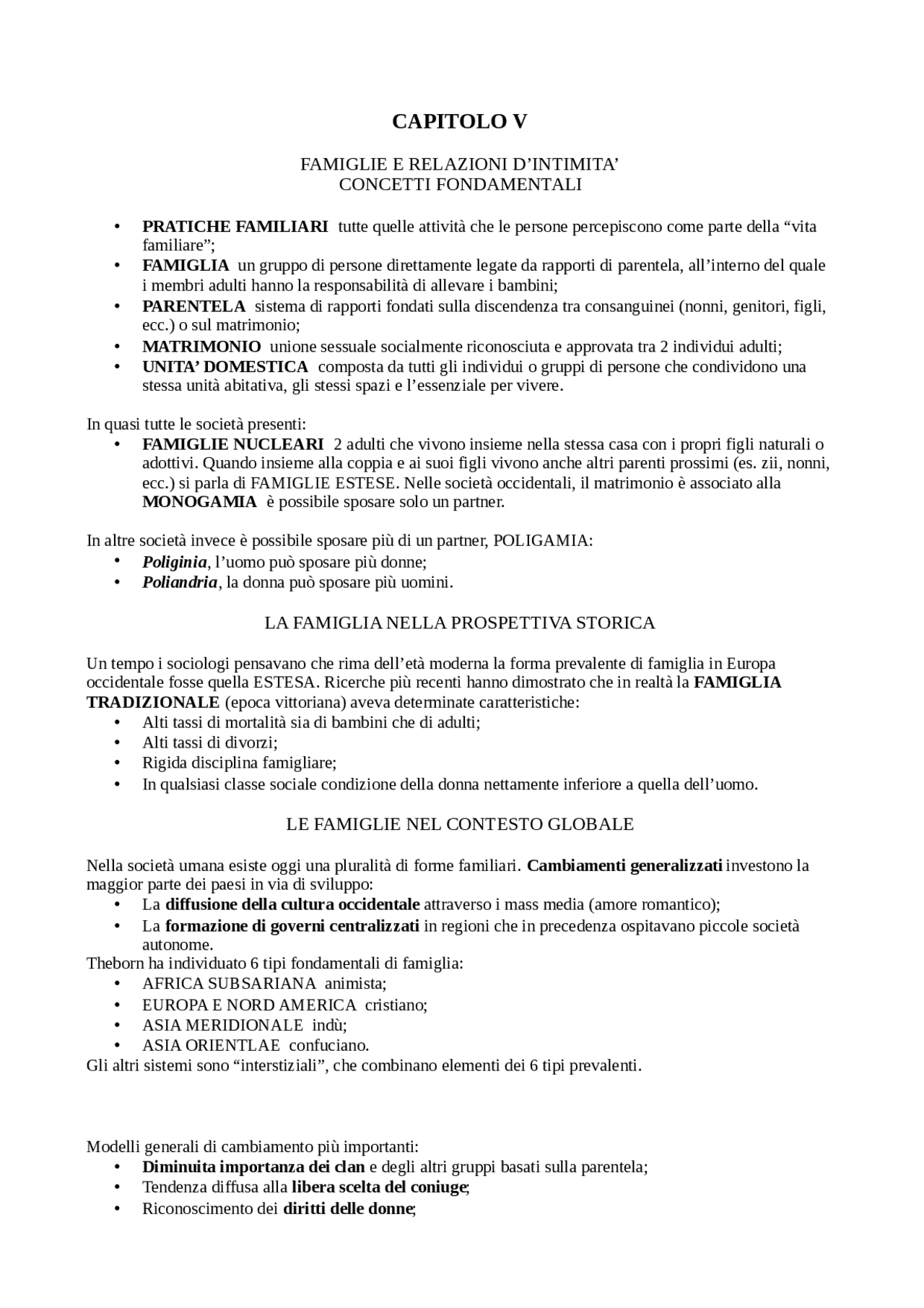 Fondamenti Di Sociologia Giddens Sutton Riassunto Capitolo 5 Docsity