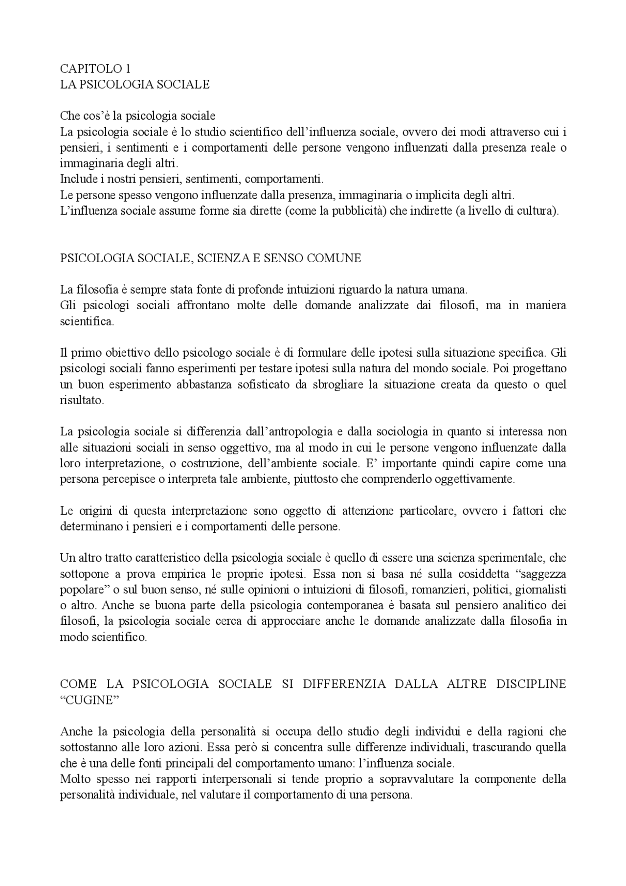 Psicologia Sociale Aronson Docsity
