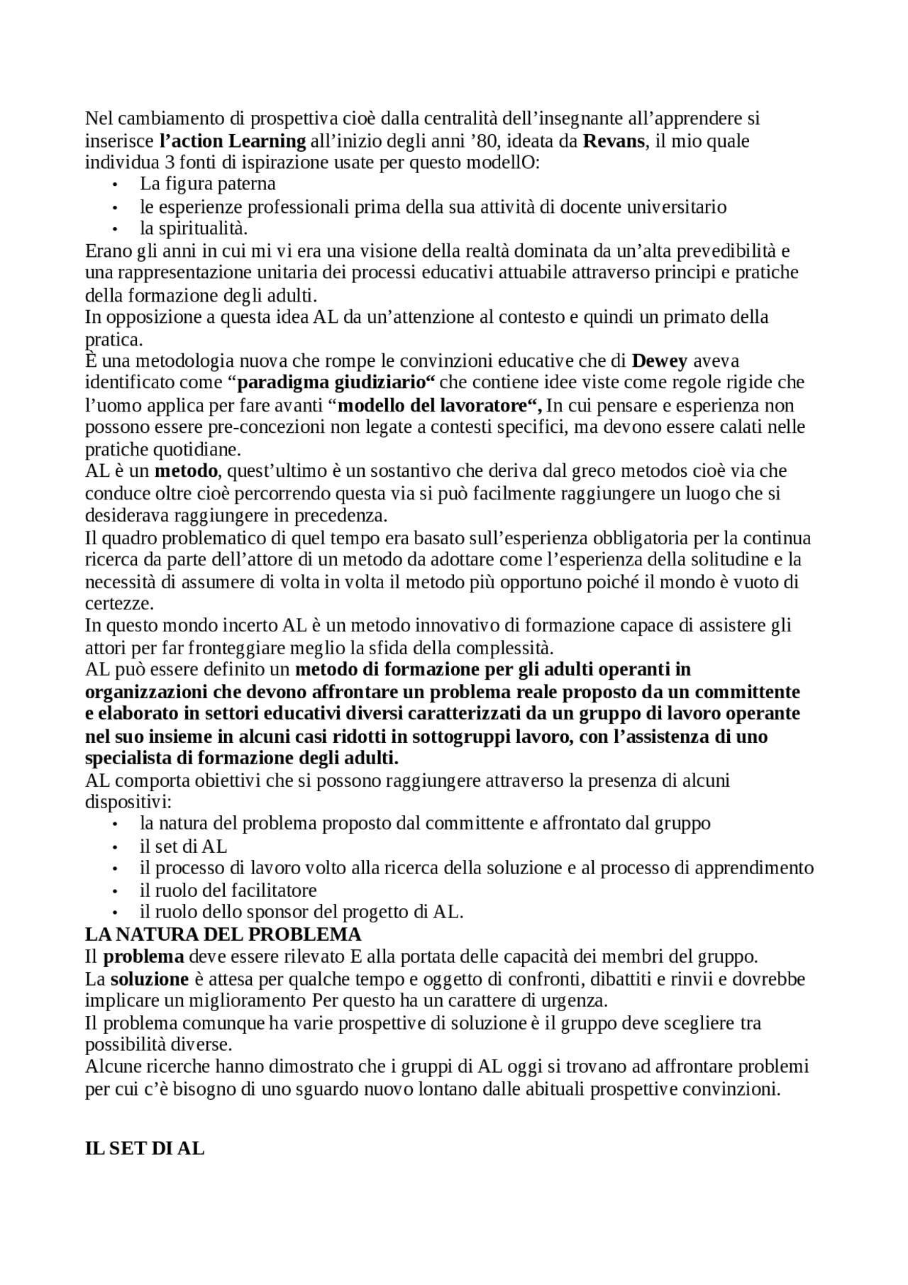 Argomenti Esame Didattica Generale Docsity