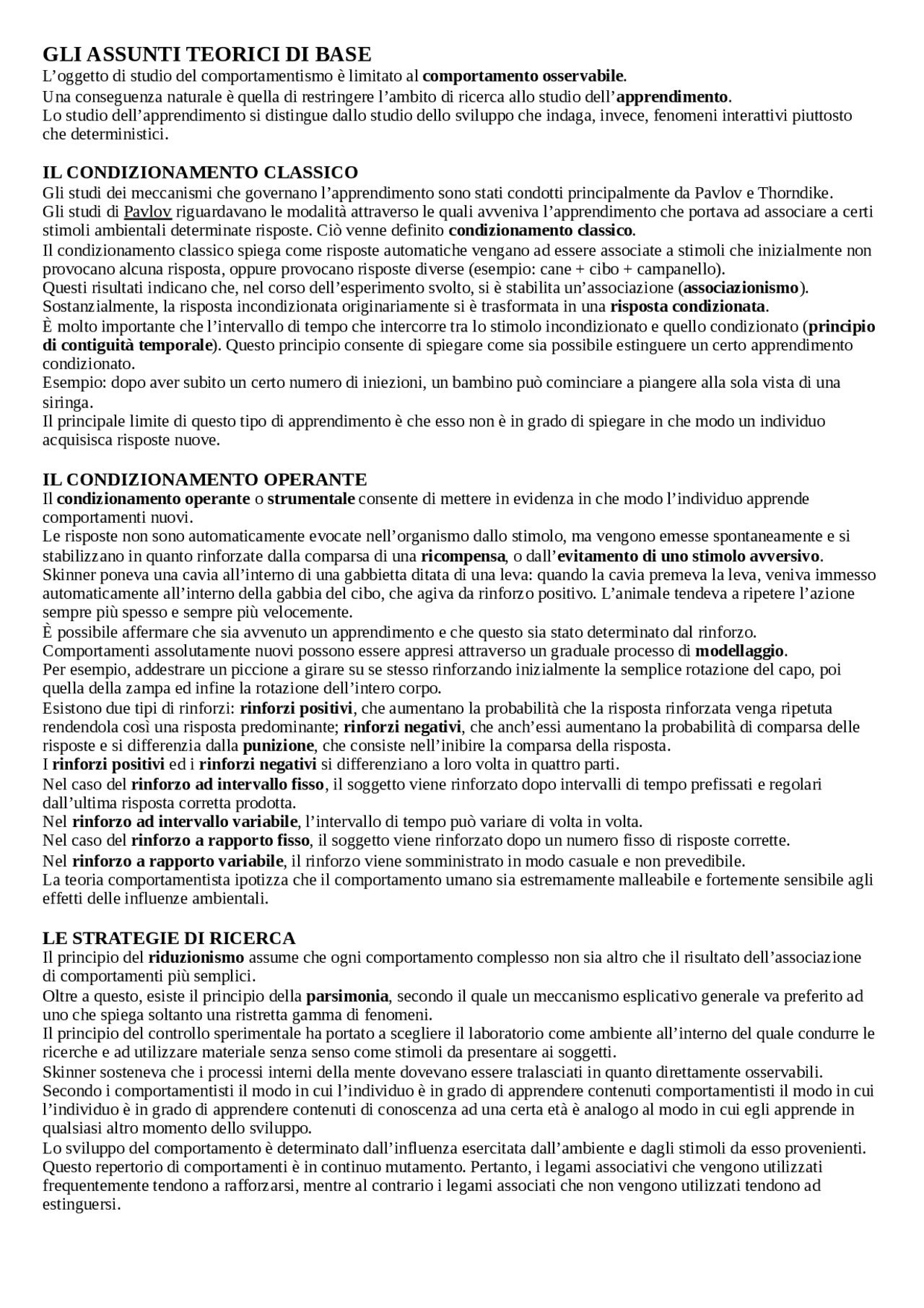 Lo Sviluppo Della Mente Umana Riassunto Capitolo 2 Sintesi Del Corso