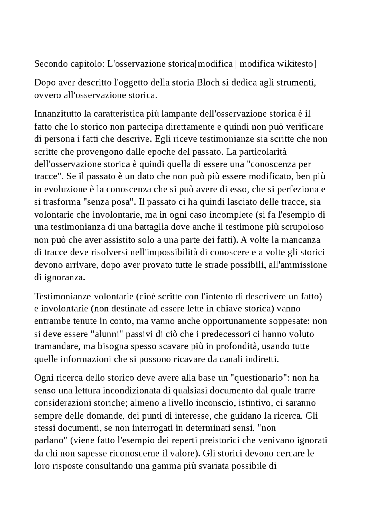 Prima Lezione Del Metodo Storico Docsity