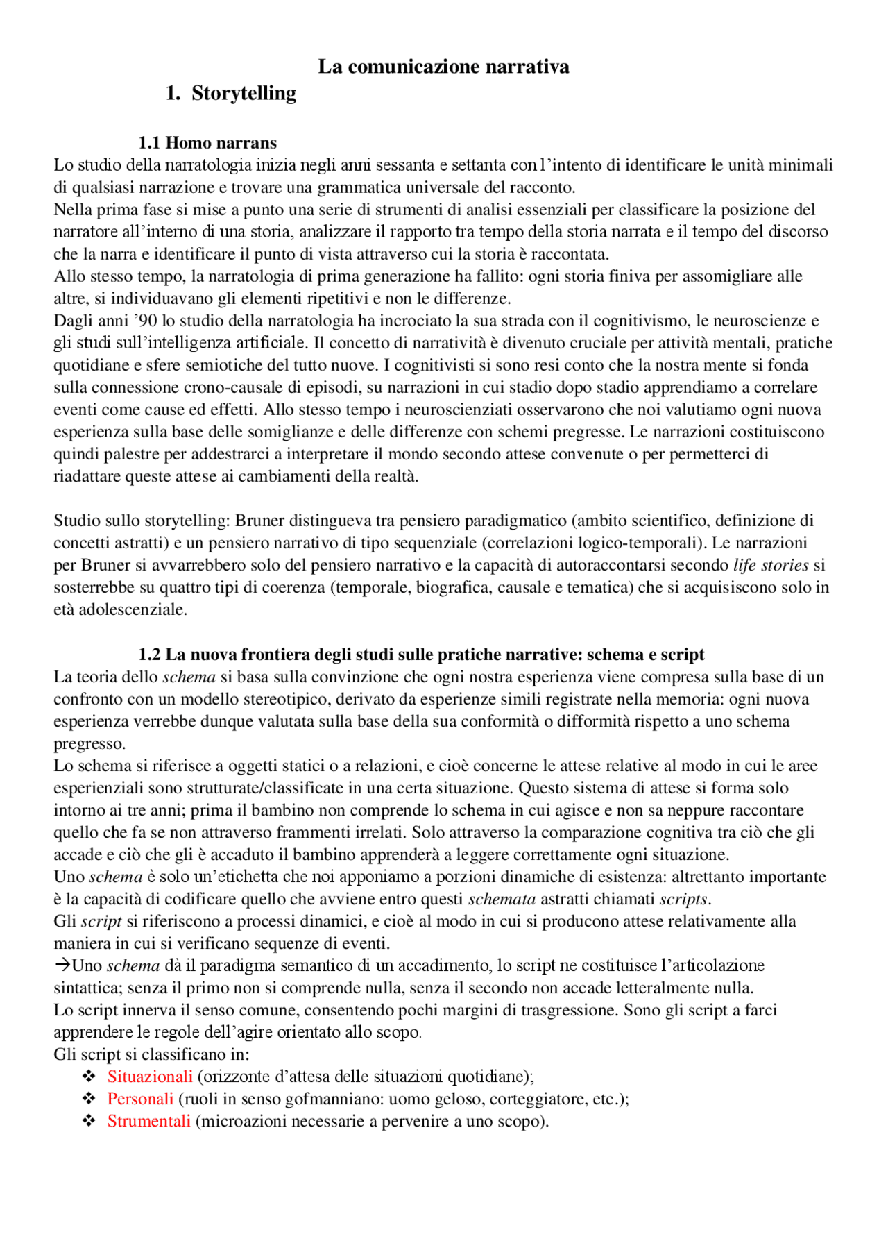 La Comunicazione Narrativa Calabrese Docsity