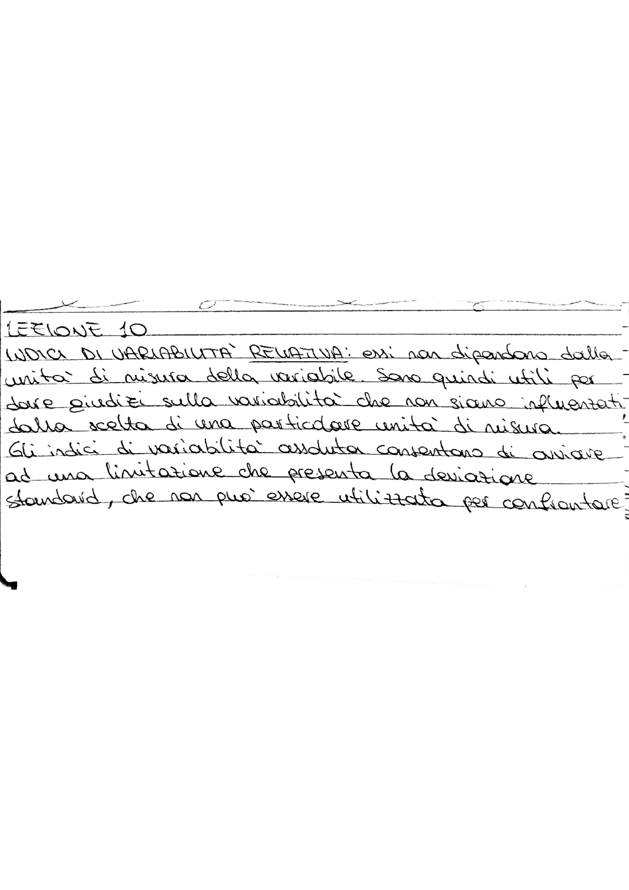 Statistica Lezione 10 Docsity
