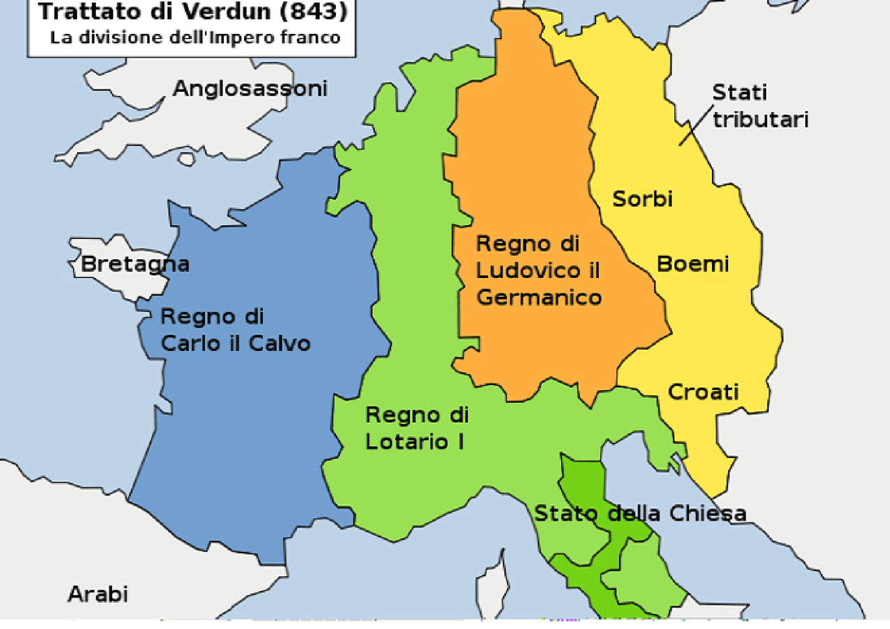 Il trattato di Verdun dell 843.pdf Mappa.pdf - Docsity