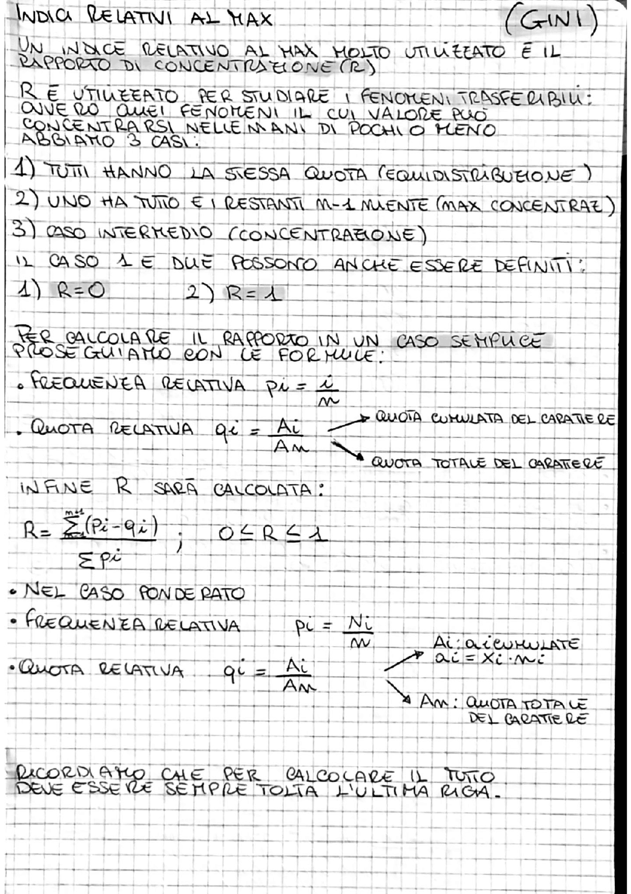 Esercizi Gini Contesti Socio Economici Docsity