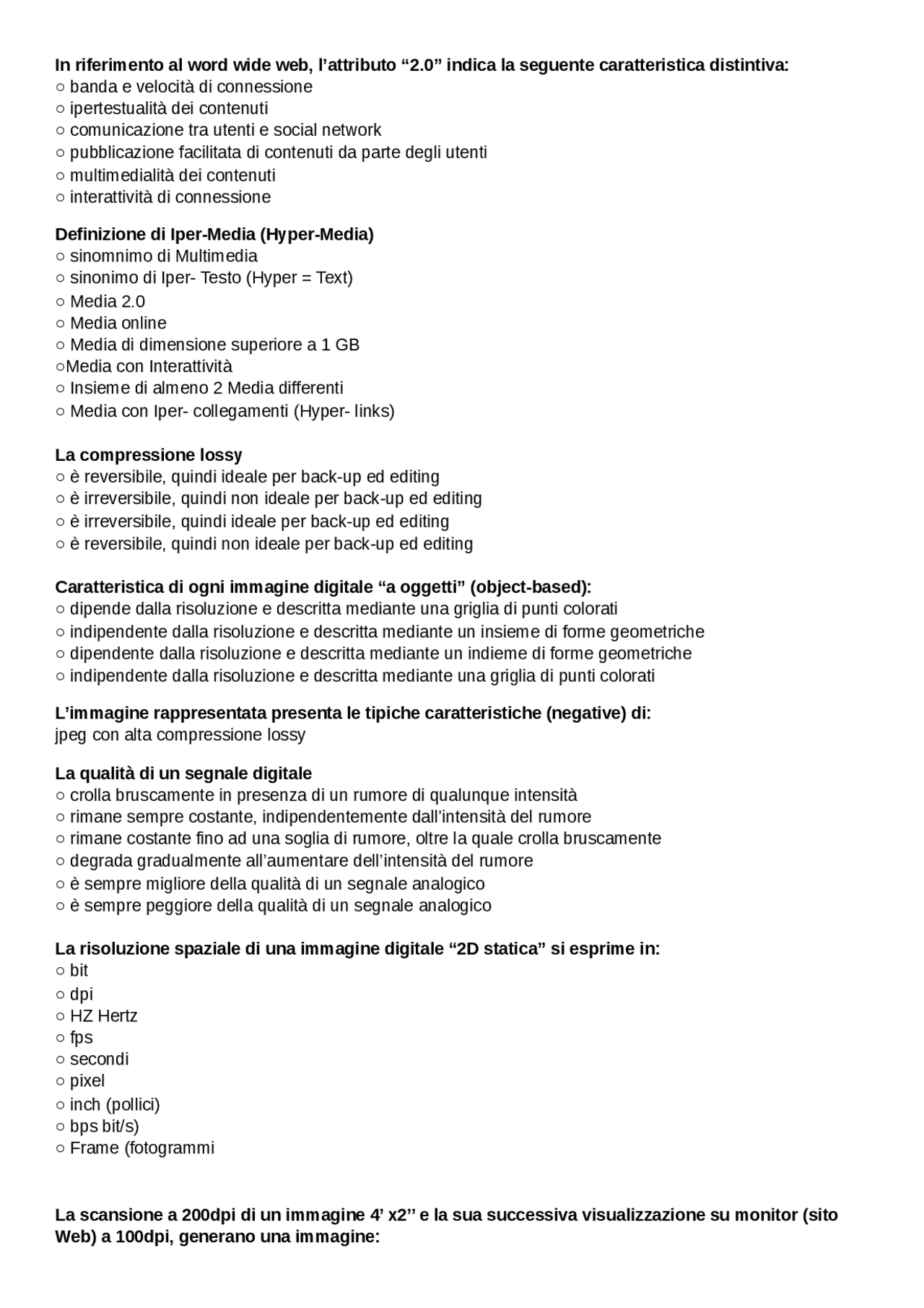 Domande Esame Web Design Docsity