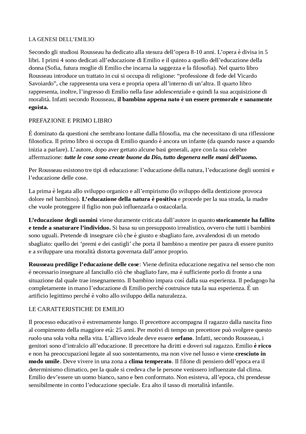 Lemilio Di Rousseau Docsity
