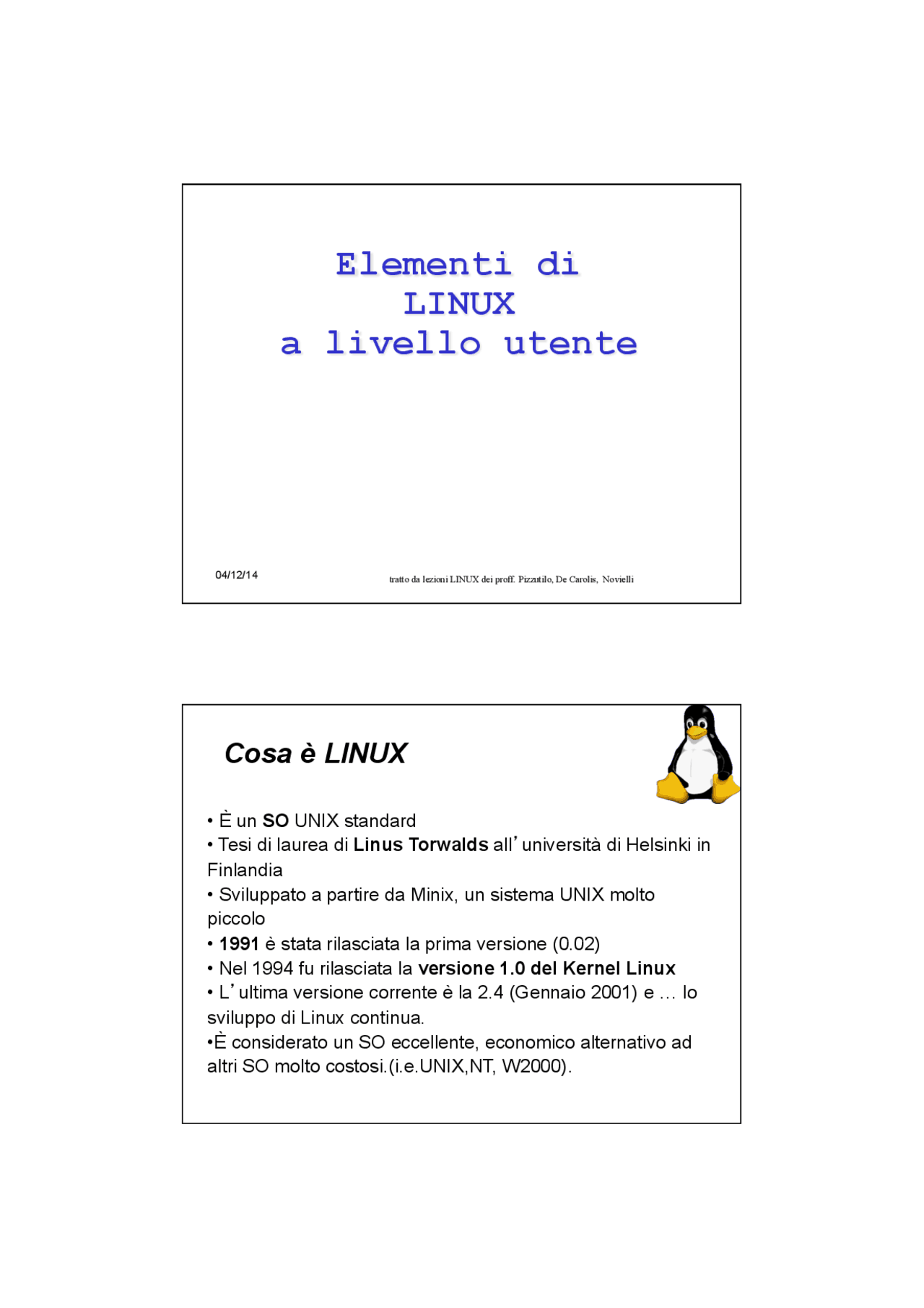 Comandi Linux E Processi Docsity