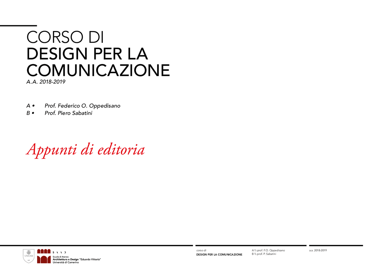 Appunti Editoria In Generale Docsity