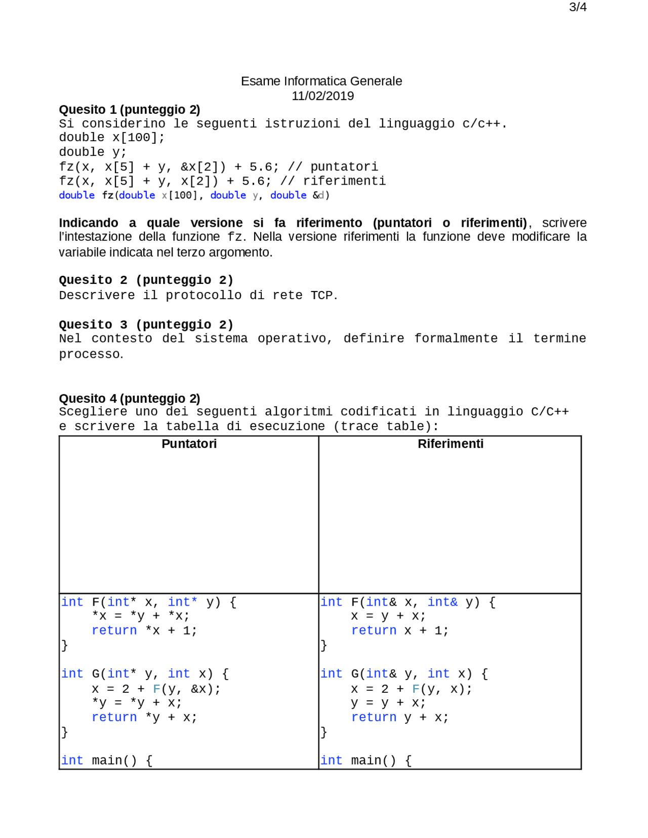 Informatica Generale Docsity