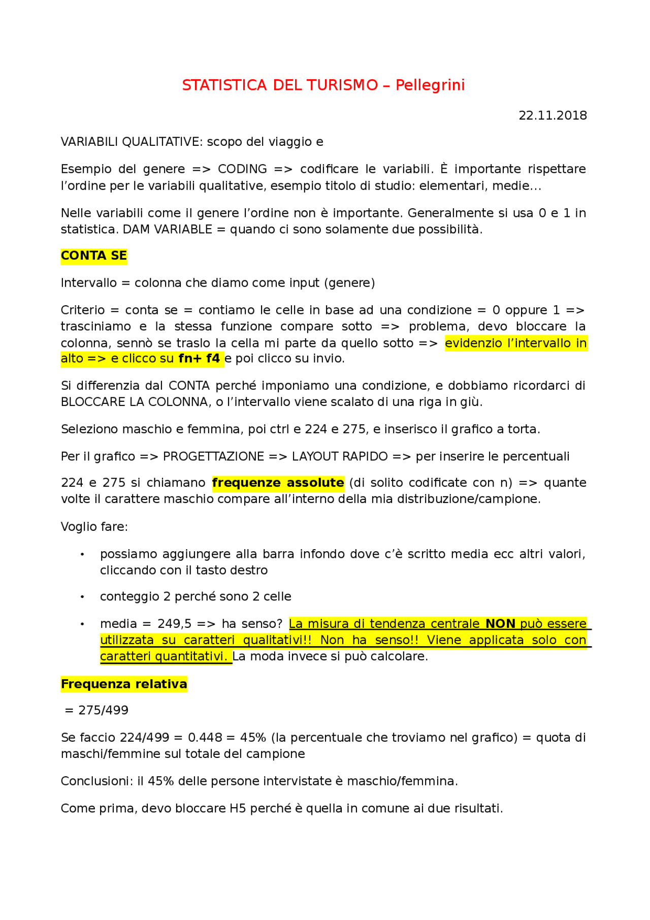 Appunti Di Statistica Docsity