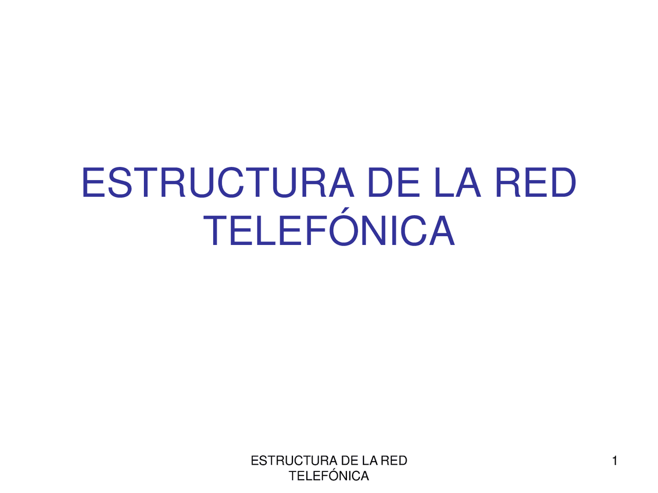 Estructura de la Red Telefónica | Apuntes de Tecnología | Docsity