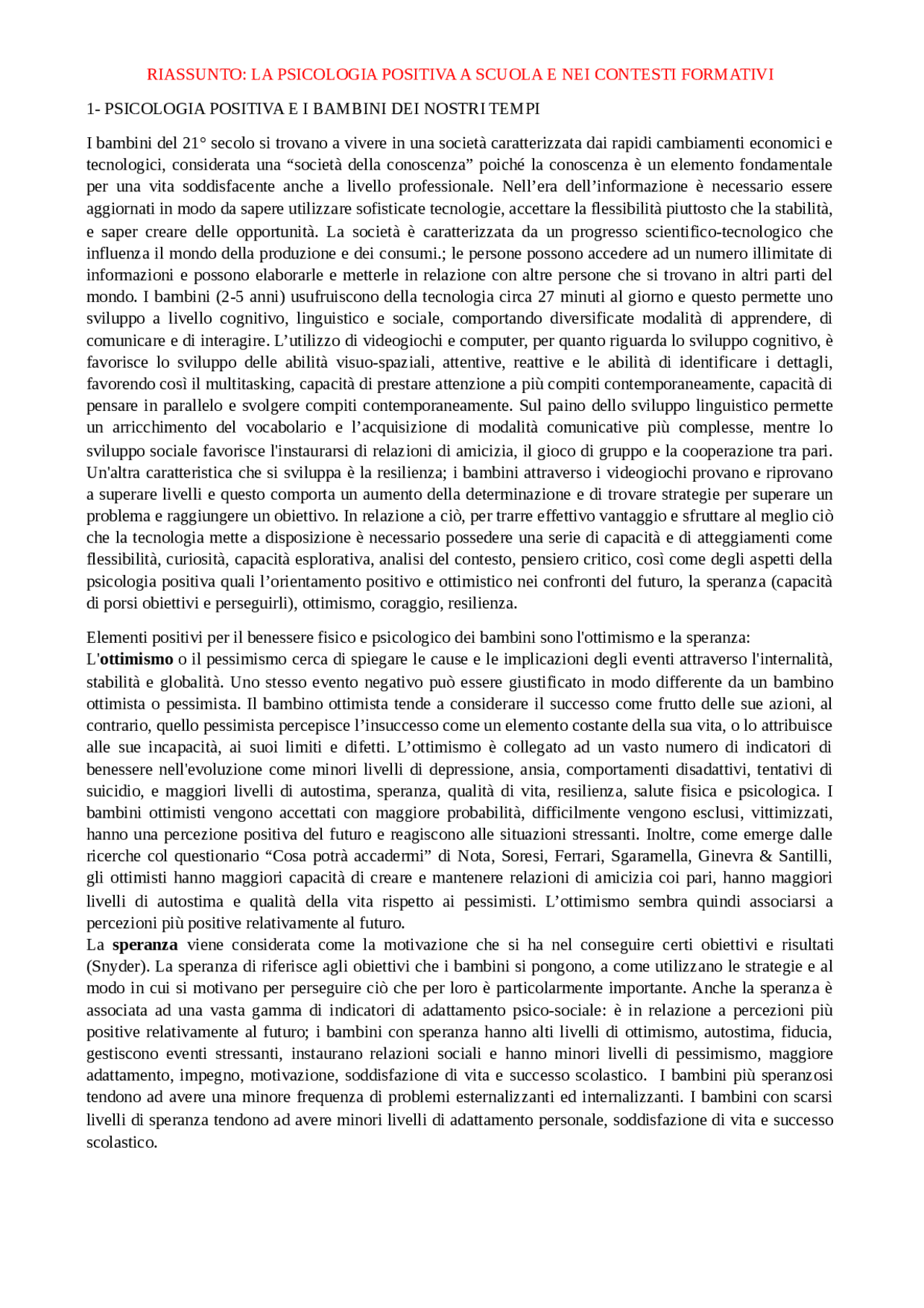 Counseling Psicologico Docsity