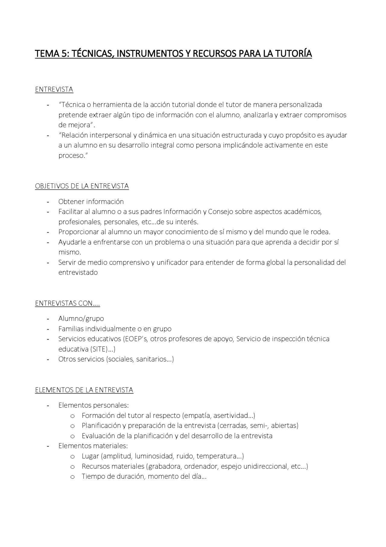 Tema 5 OrientaciÓn Educativa Y AcciÓn Tutorial Docsity
