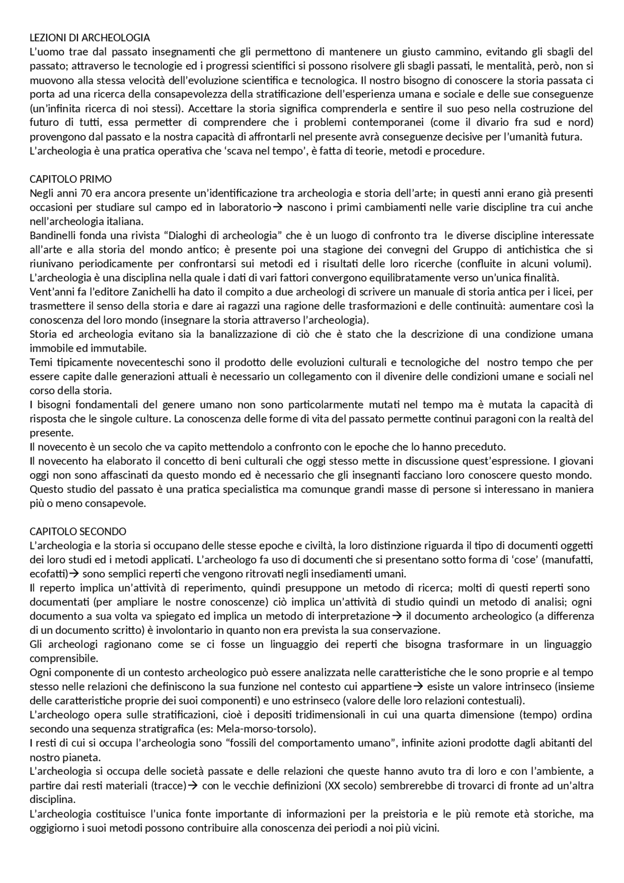 Lezioni Di Archeologia Docsity