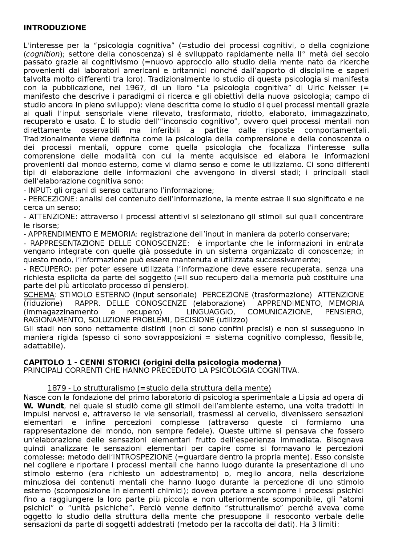 Libro Psicologia Processi Cognitivi Teoria E Applicazioni Docsity