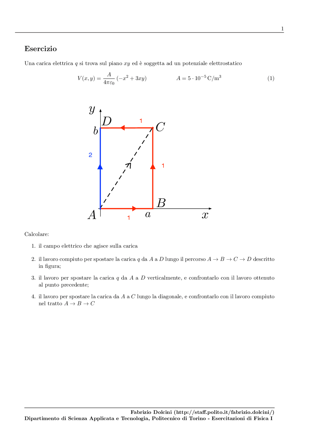 Esercizio Gravitazione Fisica 1 Docsity