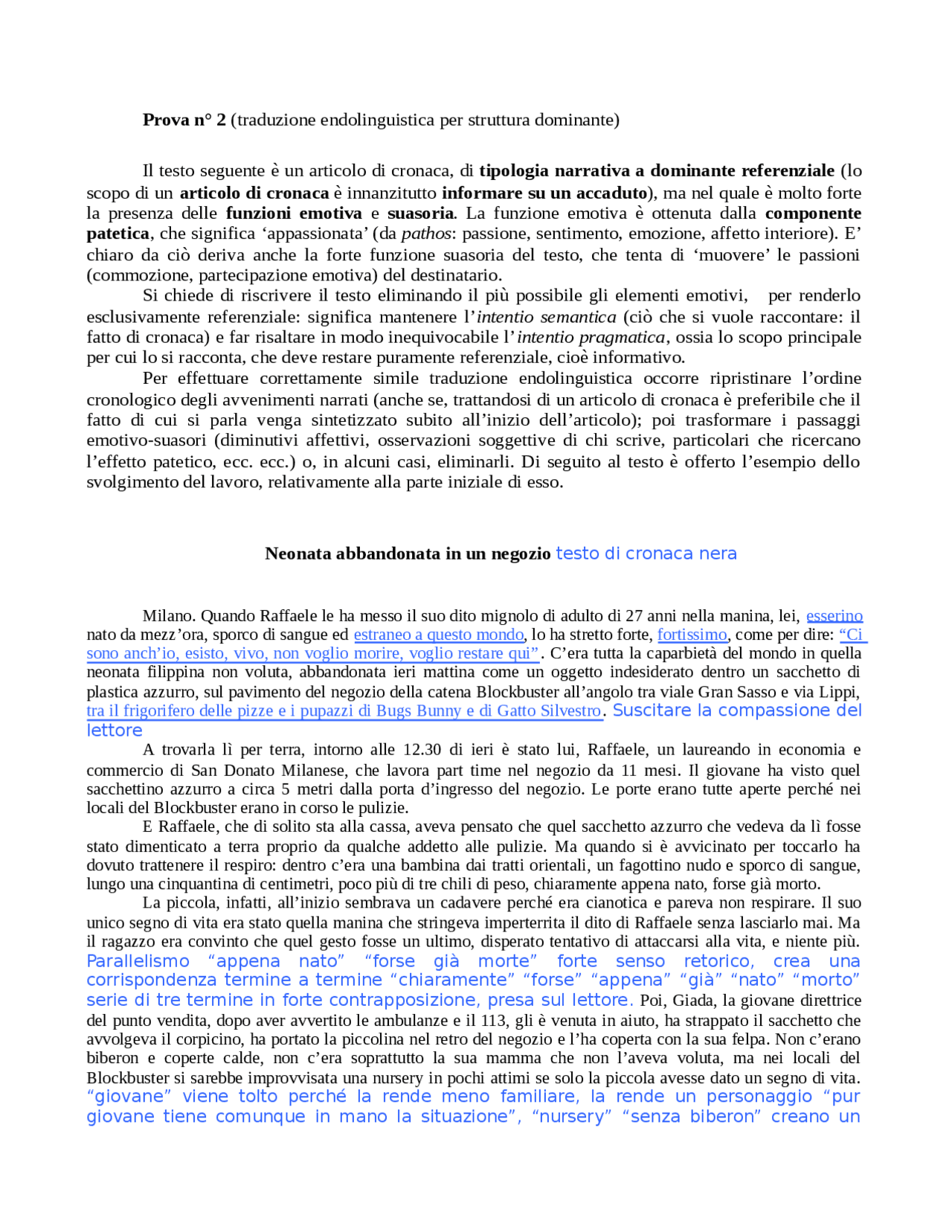 Prova Numero 2 Tecniche Espressive Docsity
