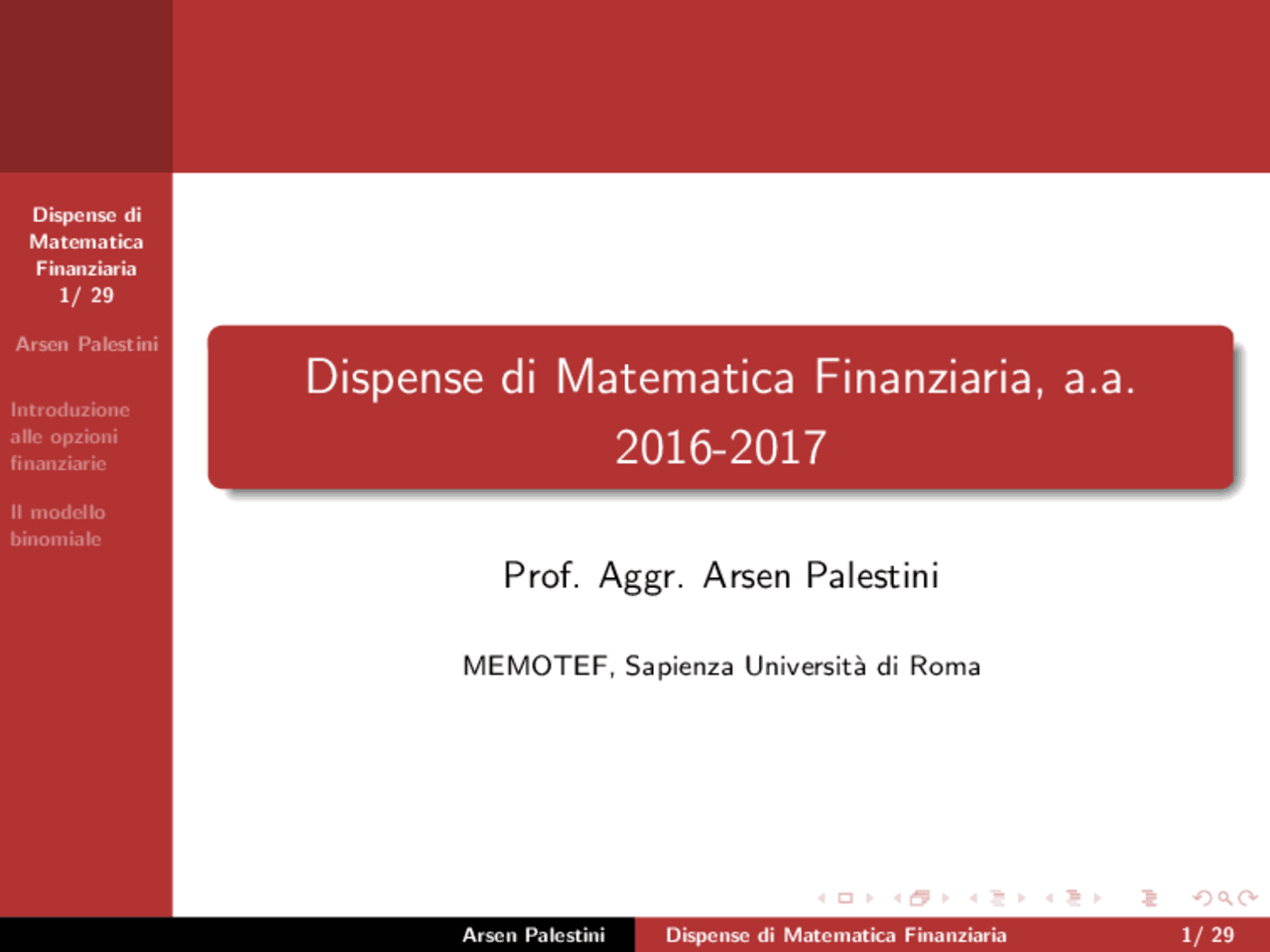 Slide matematica finanziaria - Docsity