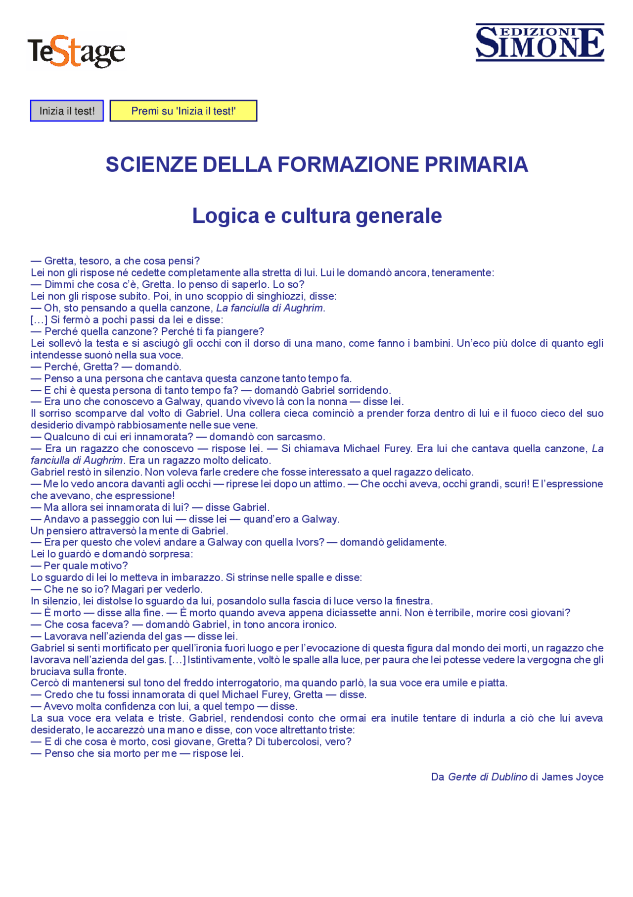 Scienze Dela Formazione Primaria Docsity