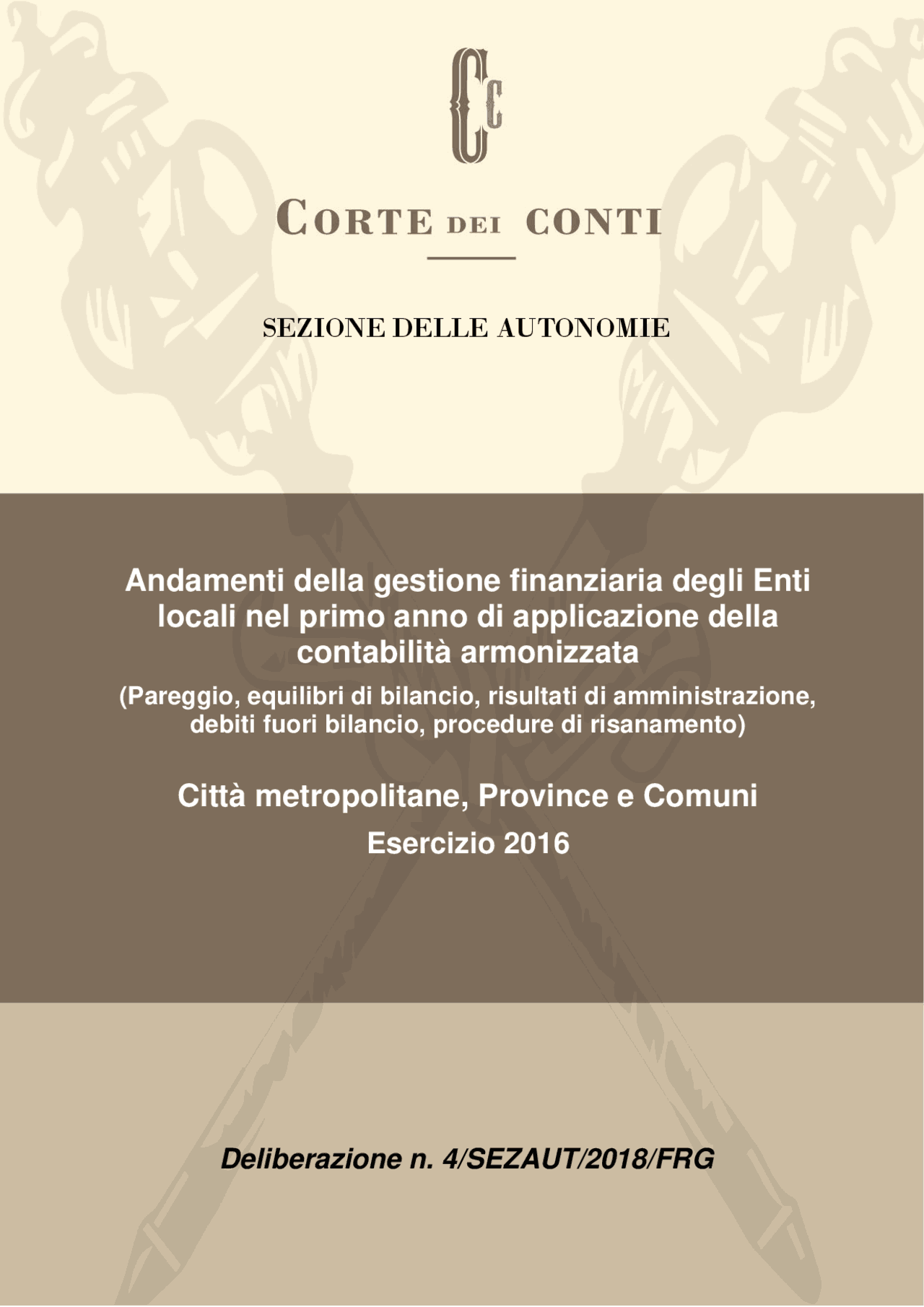 Corte Dei Conti Sezioni Autonomie Docsity