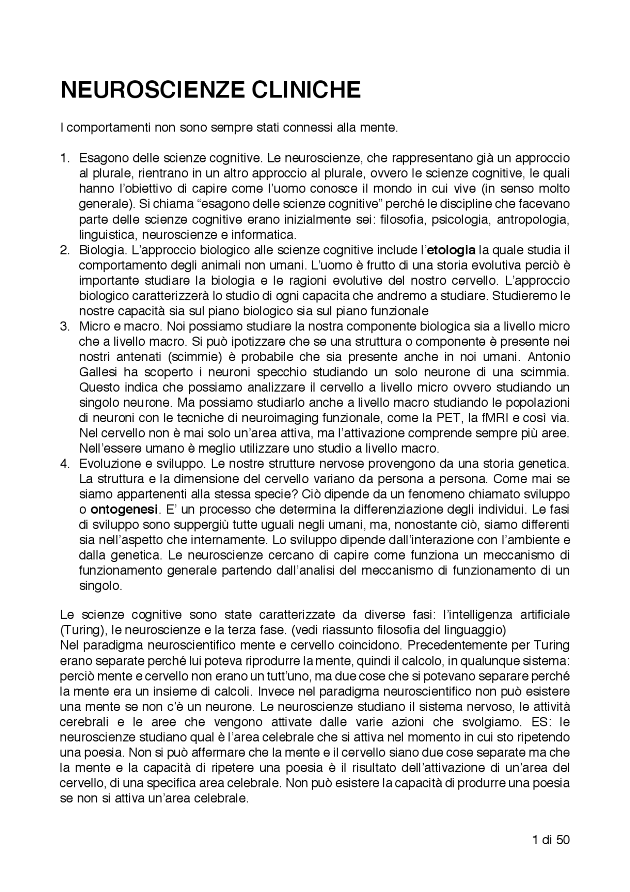 Riassunto Manuale Di Neuroscienze Con Approfondimenti E Immagini Docsity