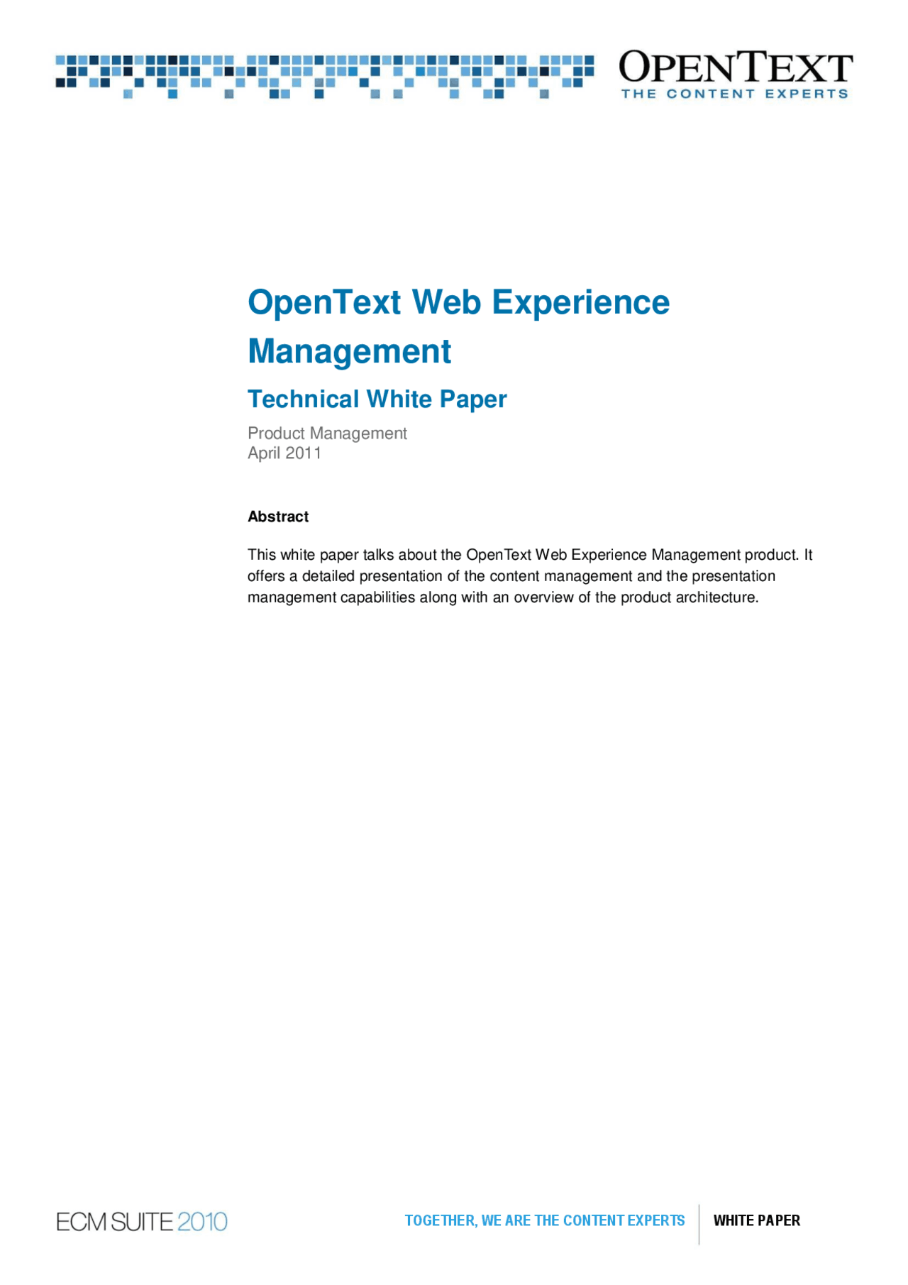 White paper sample for students - Docsity