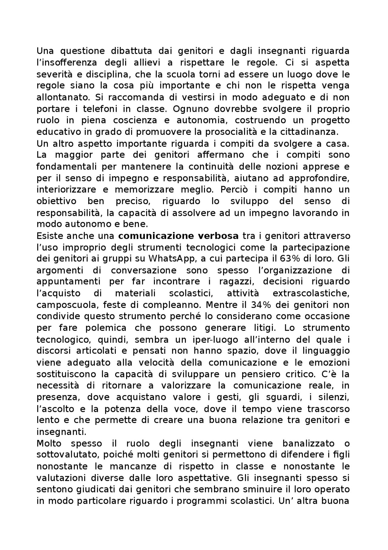 Pensare La Scuola Seconda Parte Docsity