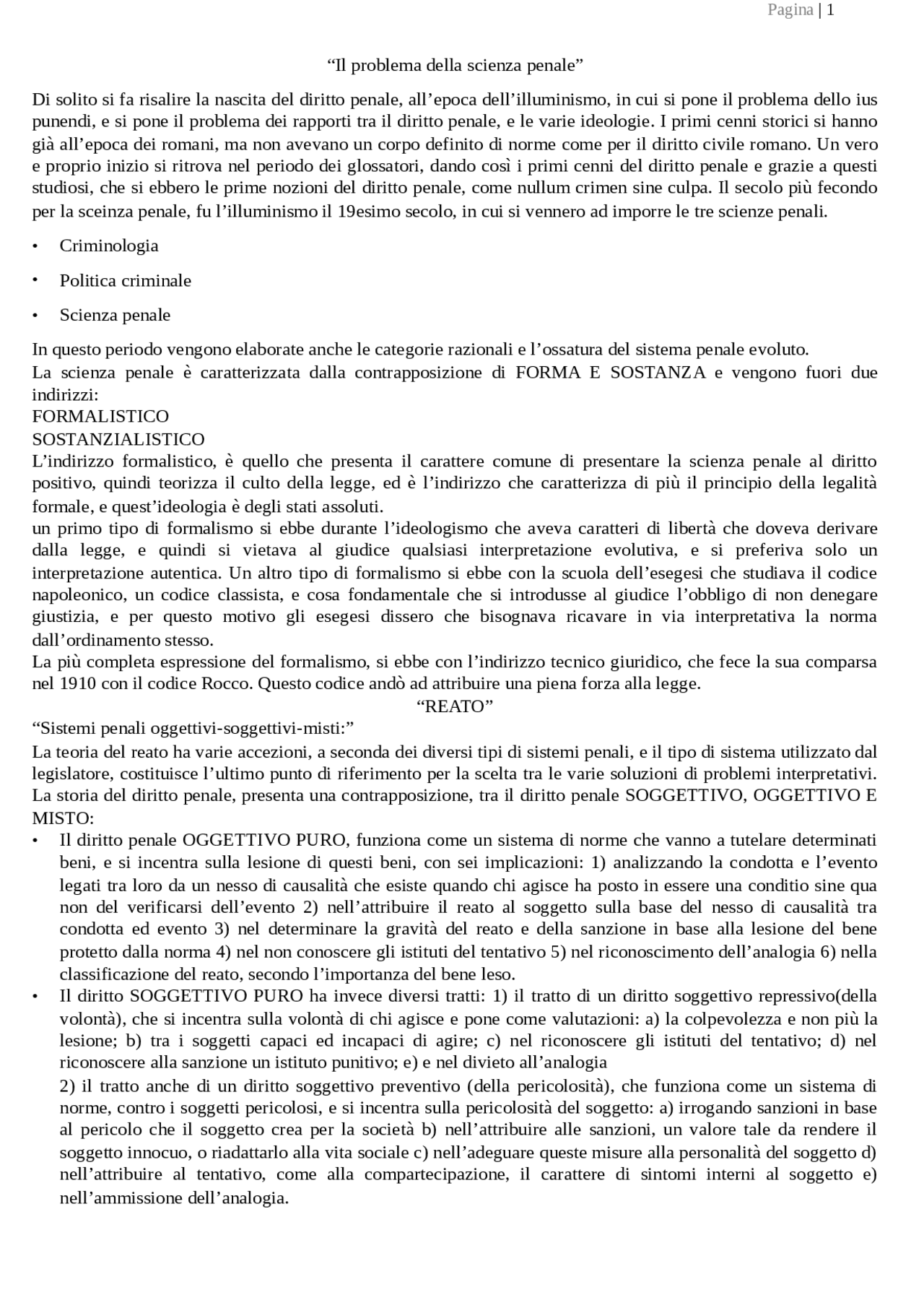 Dispense Di Diritto Penale Docsity