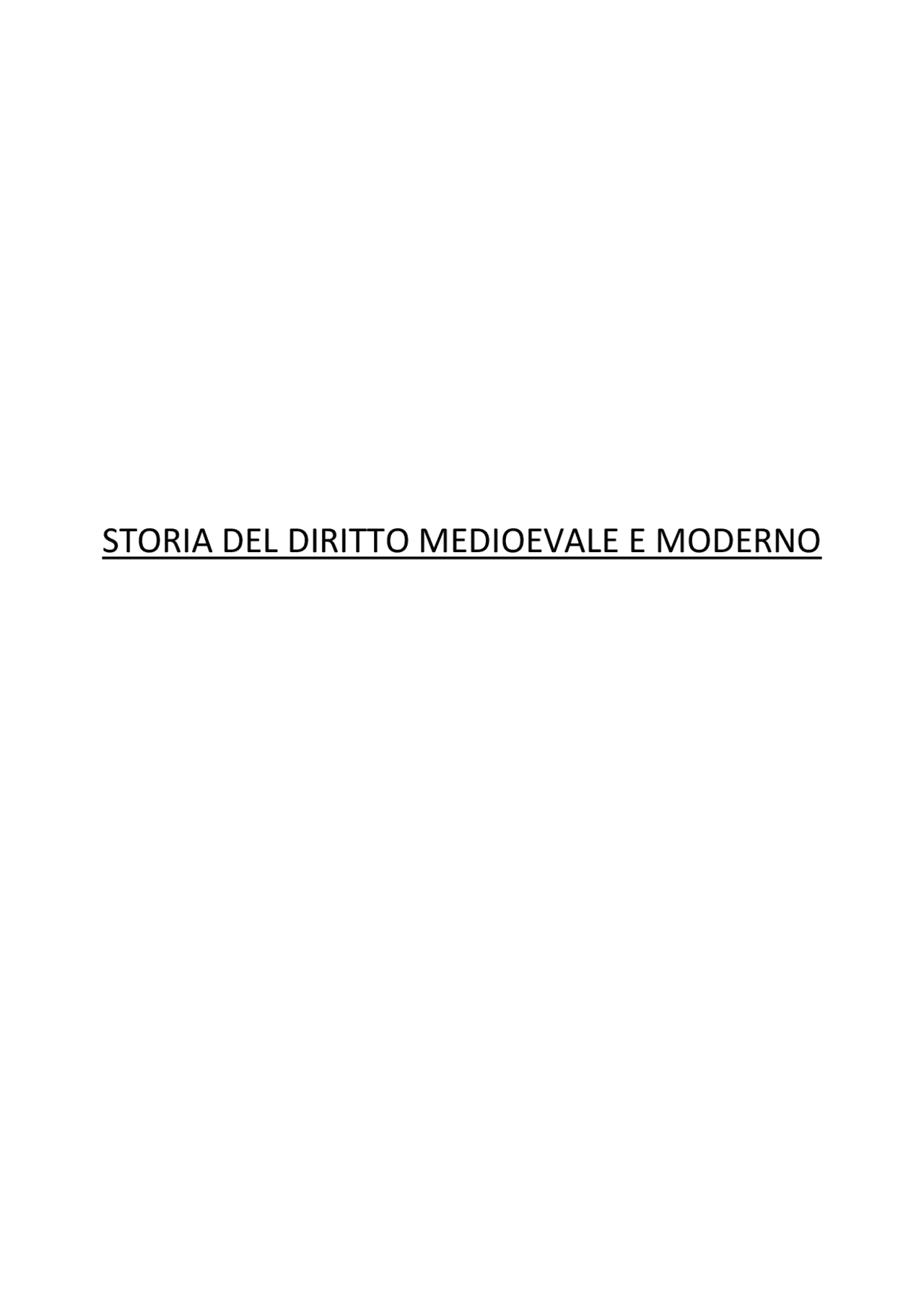 Quiz Storia Del Diritto Medioevale E Moderno Docsity