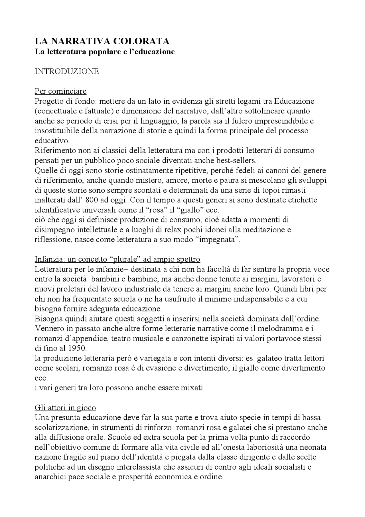 Riassunto Libro Storia Delleducazione Docsity