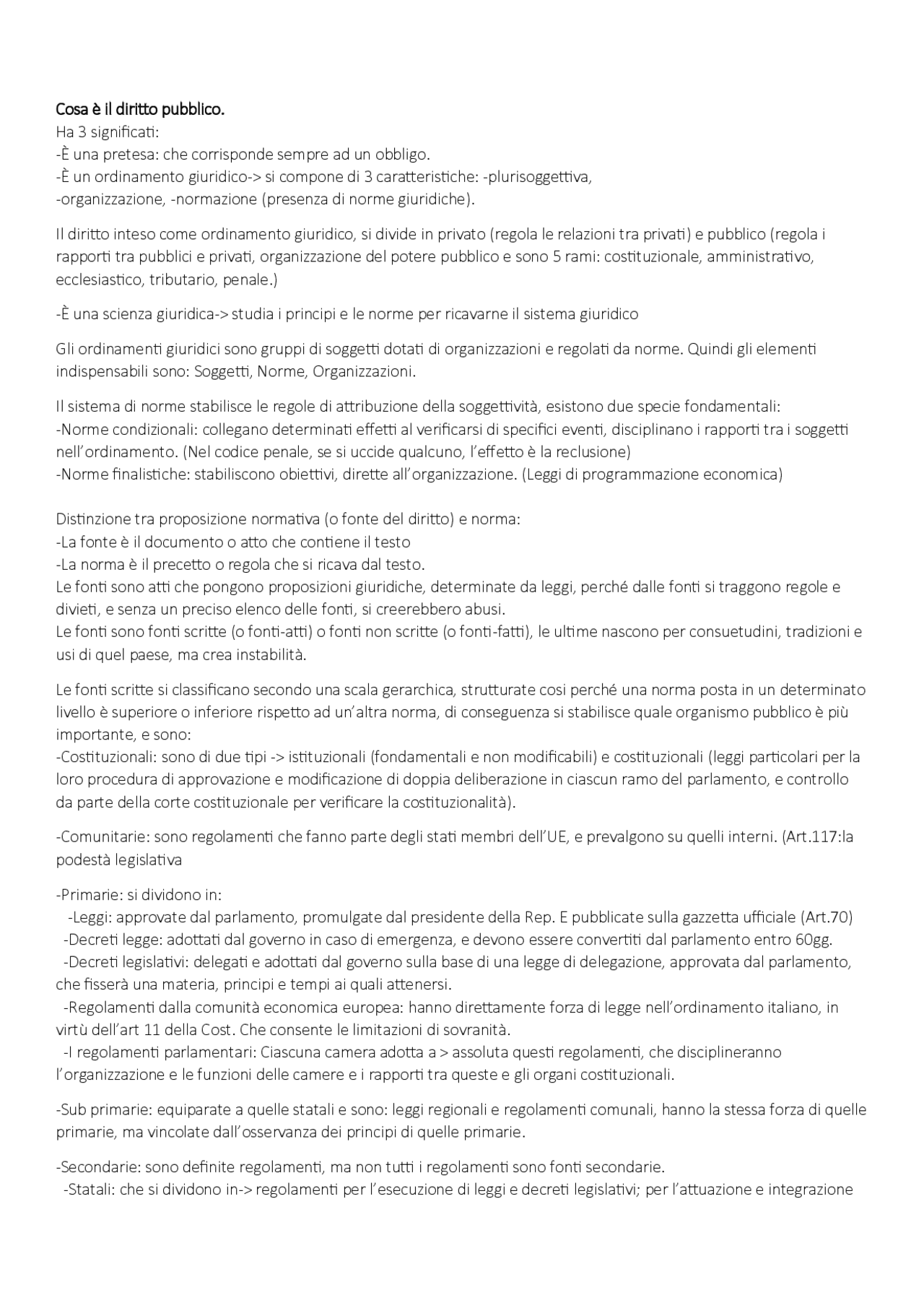 Manuale Di Diritto Pubblico Docsity