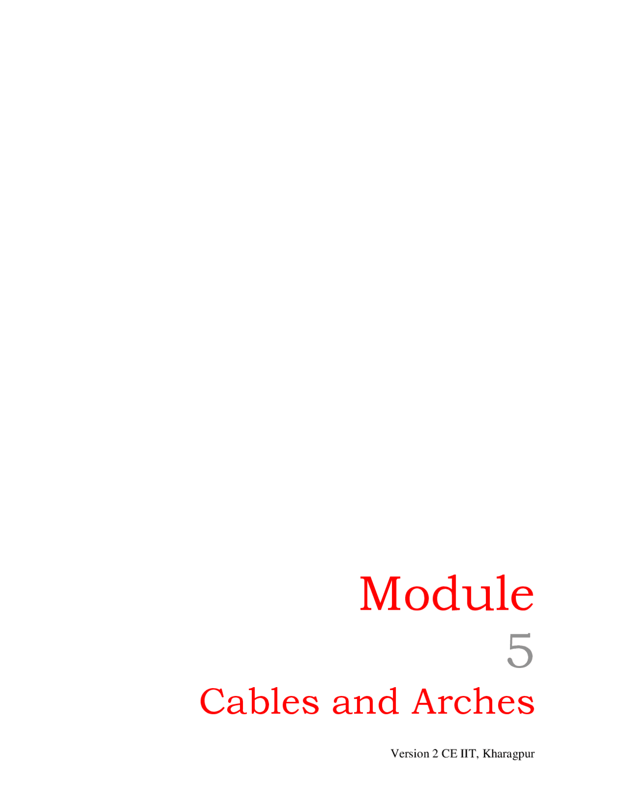 Cables And Arches Lesson 31 Docsity