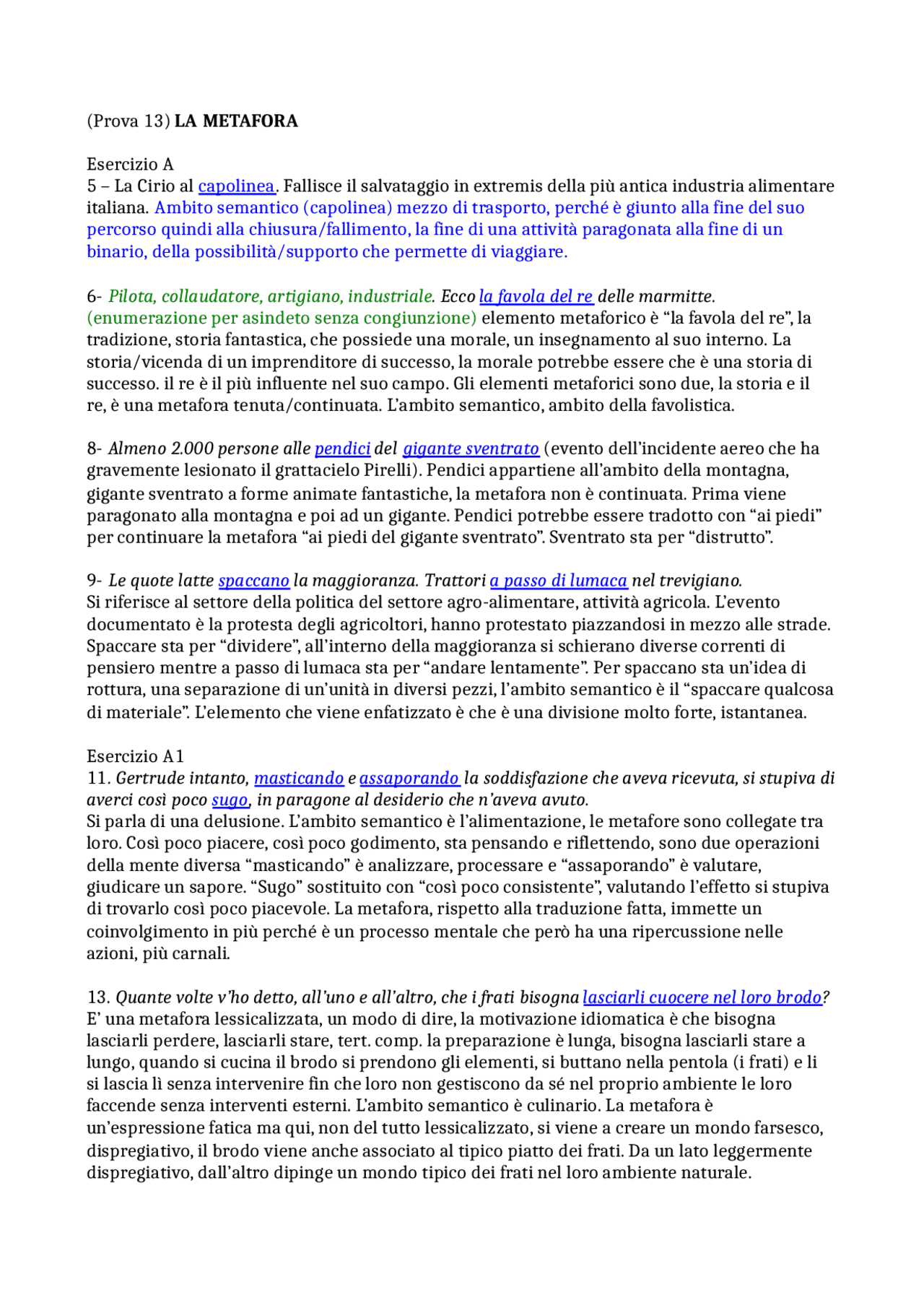 Prova 14 Esercitazioni Tecniche Docsity