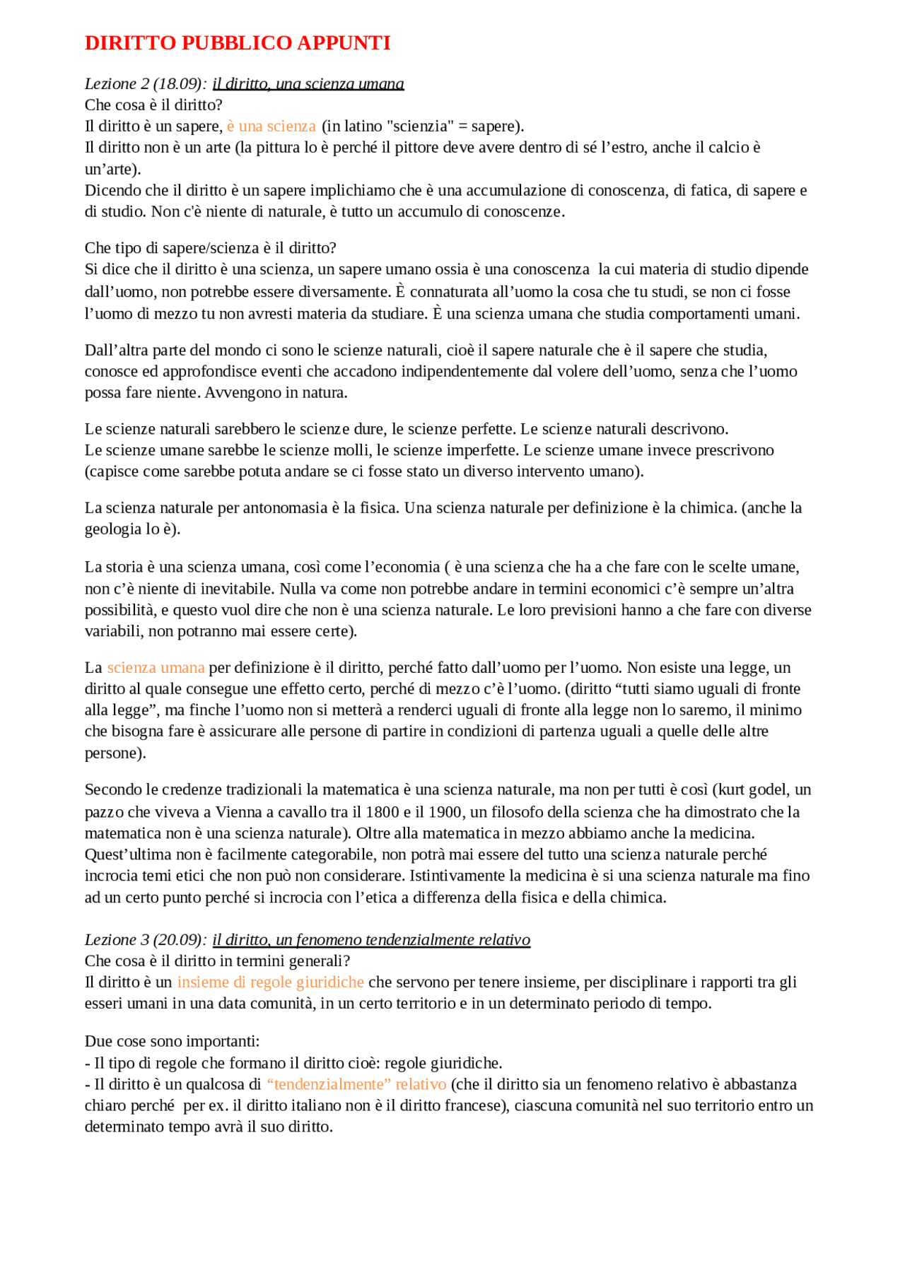 Diritto Pubblico Primo Modulo Docsity