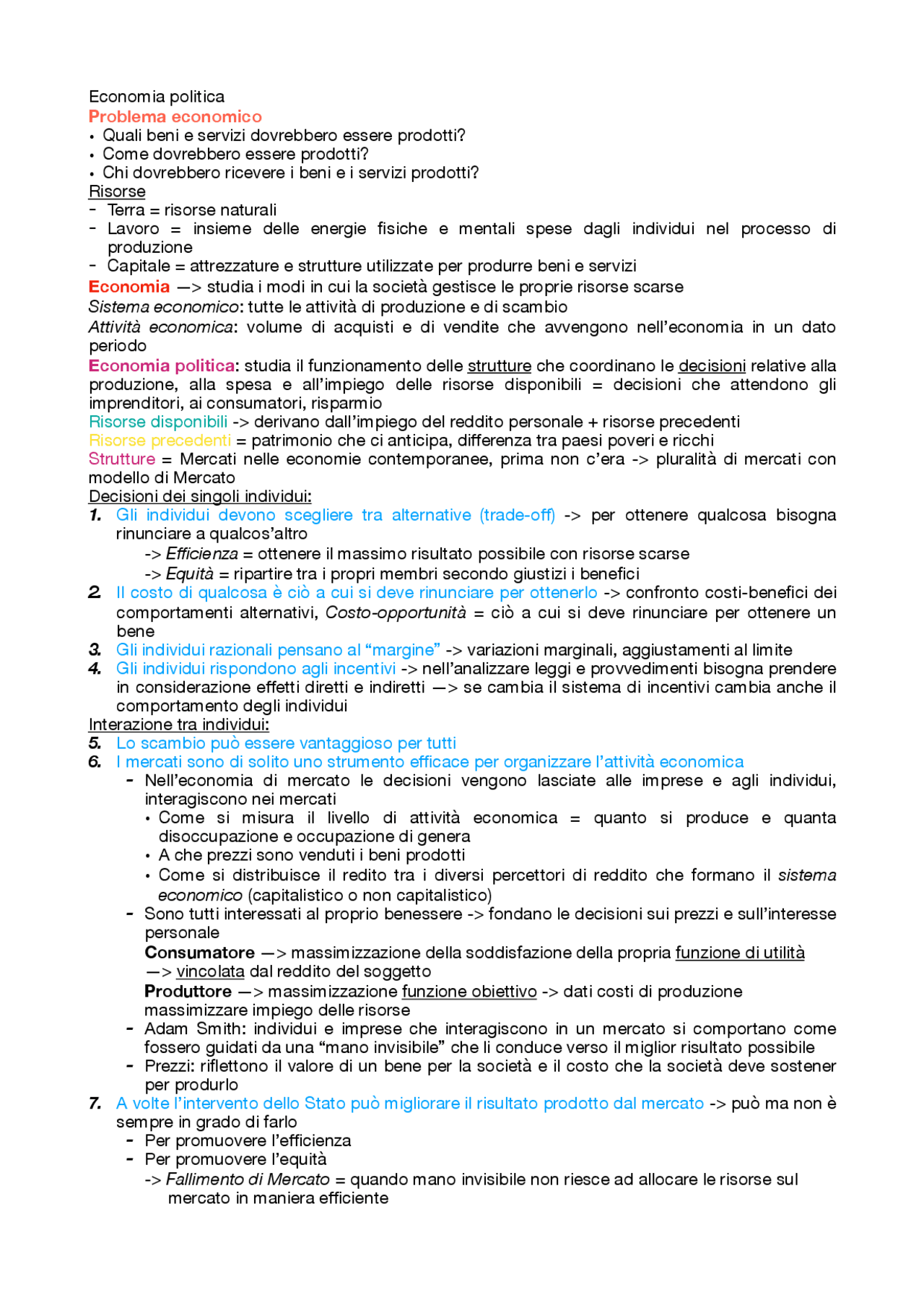 Appunti Microeconomia Docsity