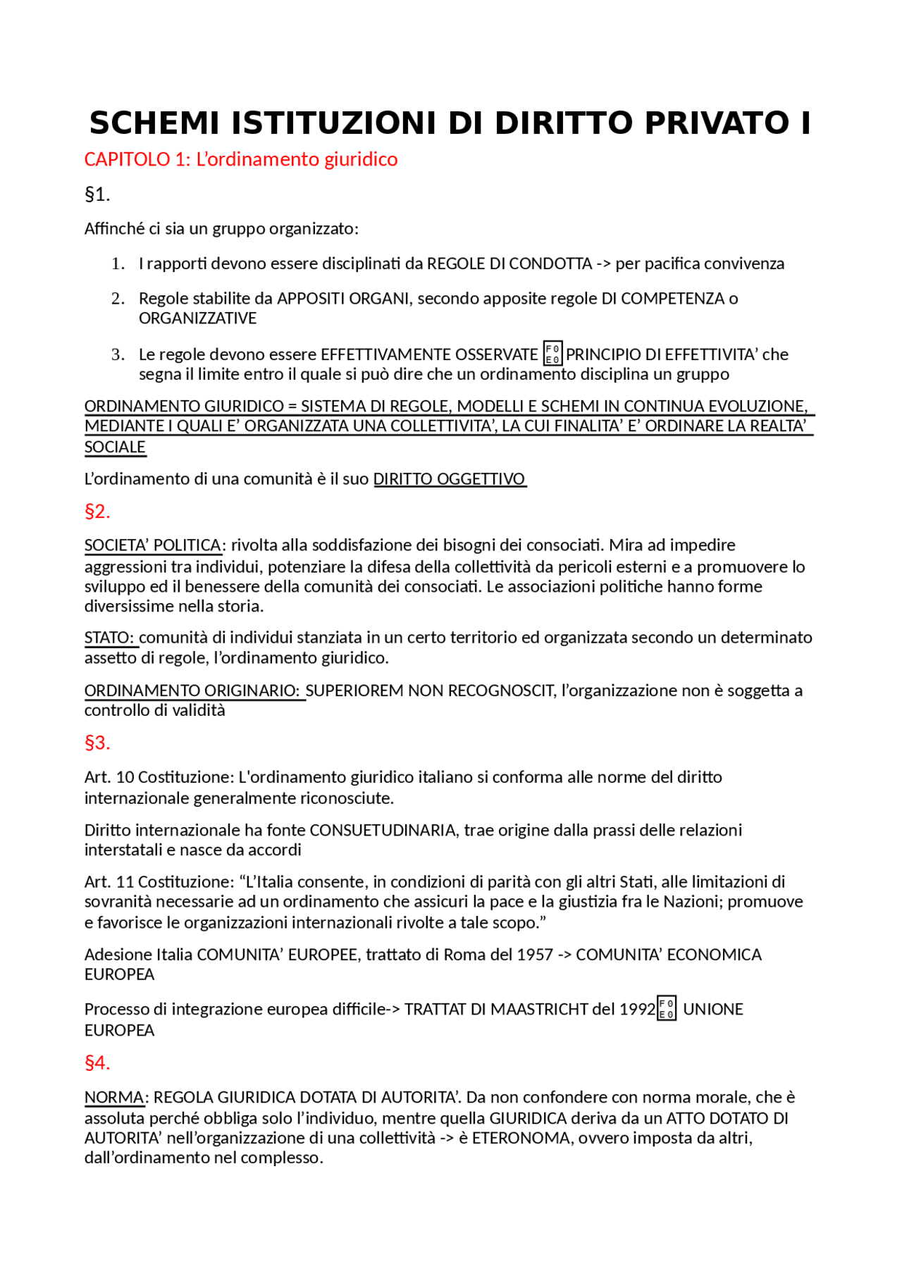 DIRITTO PRIVATO I SCHEMI TORRENTE - Docsity