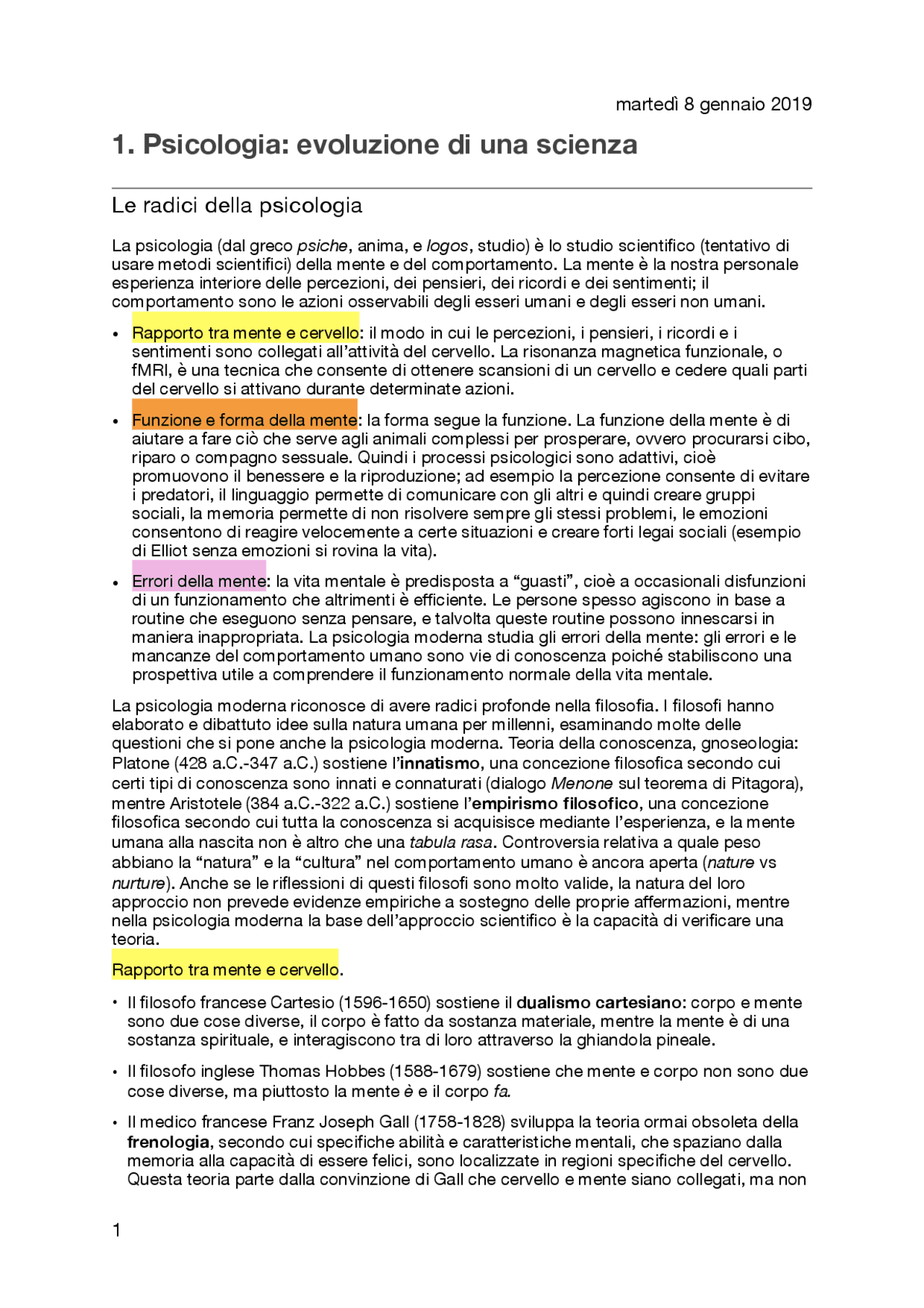 Psicologia Generale Schacter Gilbert Wegner Docsity