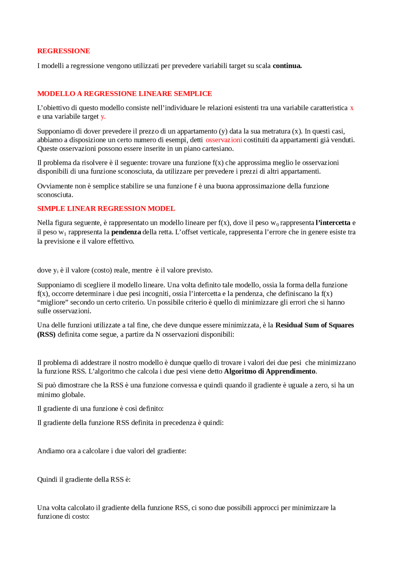Regressione Lineare Multipla E Ridge Regression Docsity