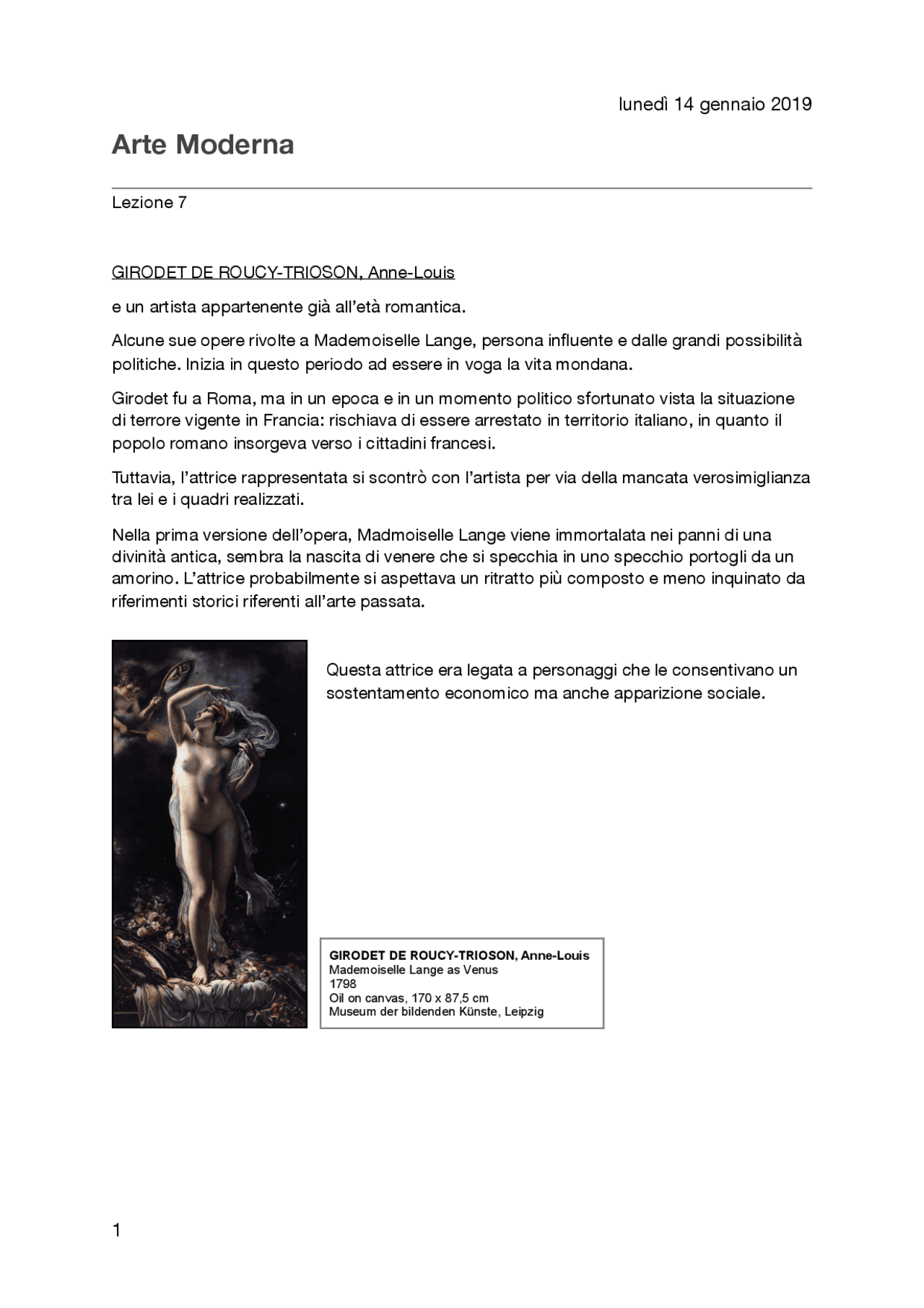 David E Il Neoclassicismo Docsity