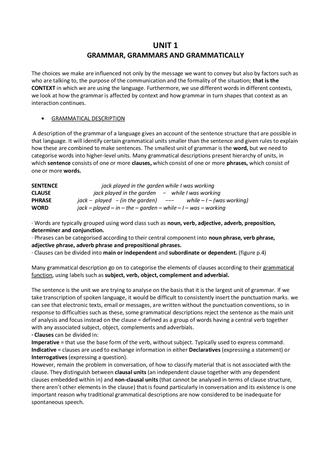 Grammar And Context An Advanced Resource Book Hewings Docsity