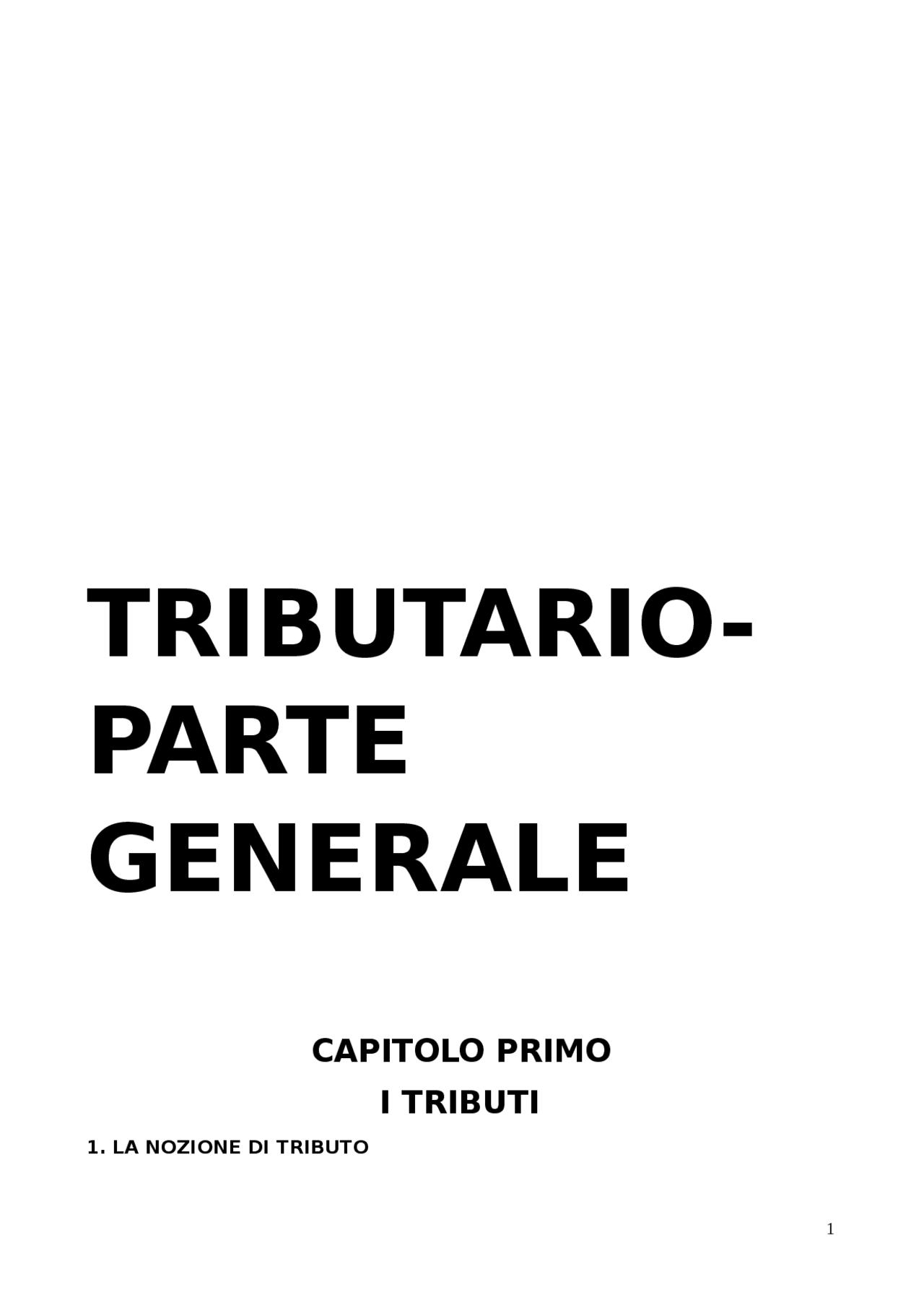 Riassunto Tesauro Parte Generale Docsity