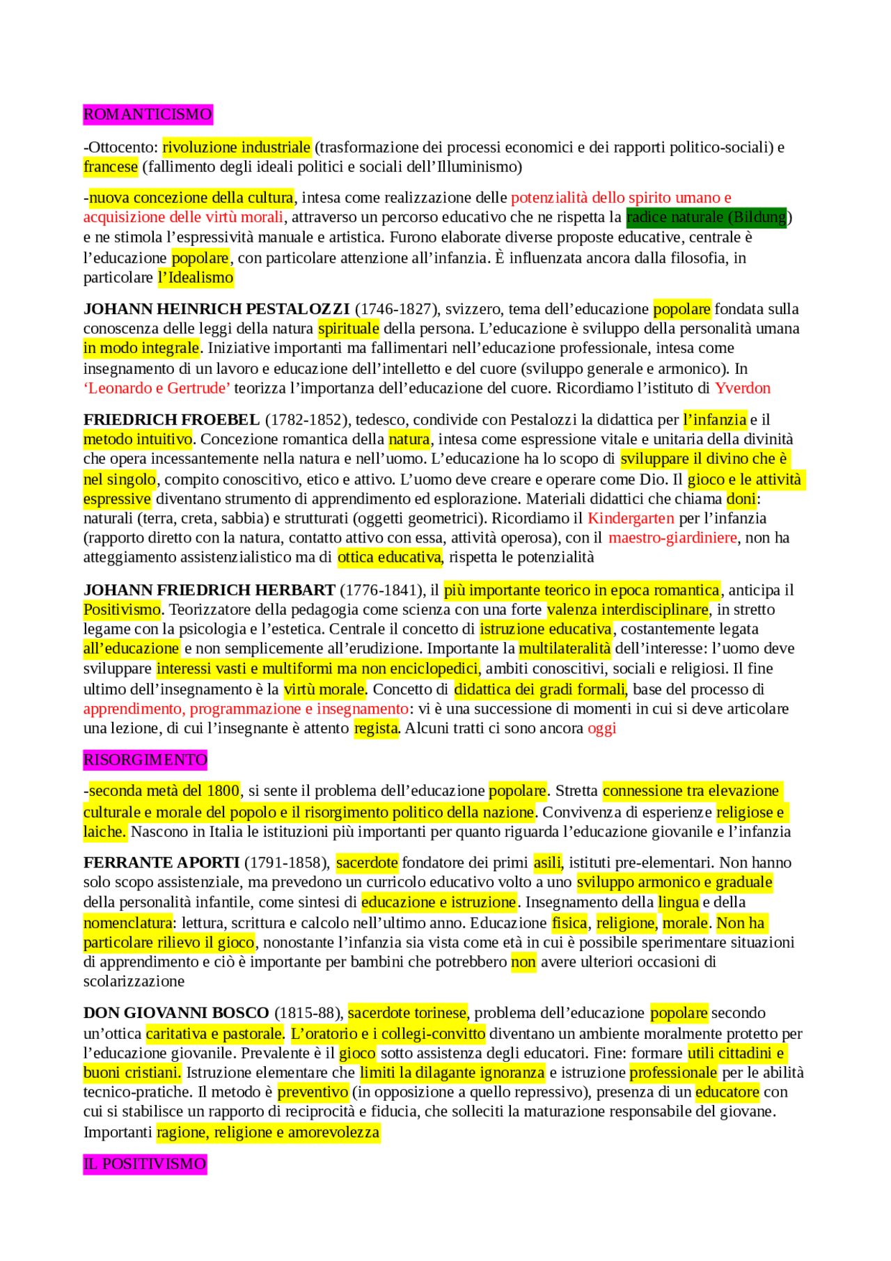 Appunti Con Concetti Principali Di Scienze Umane Docsity