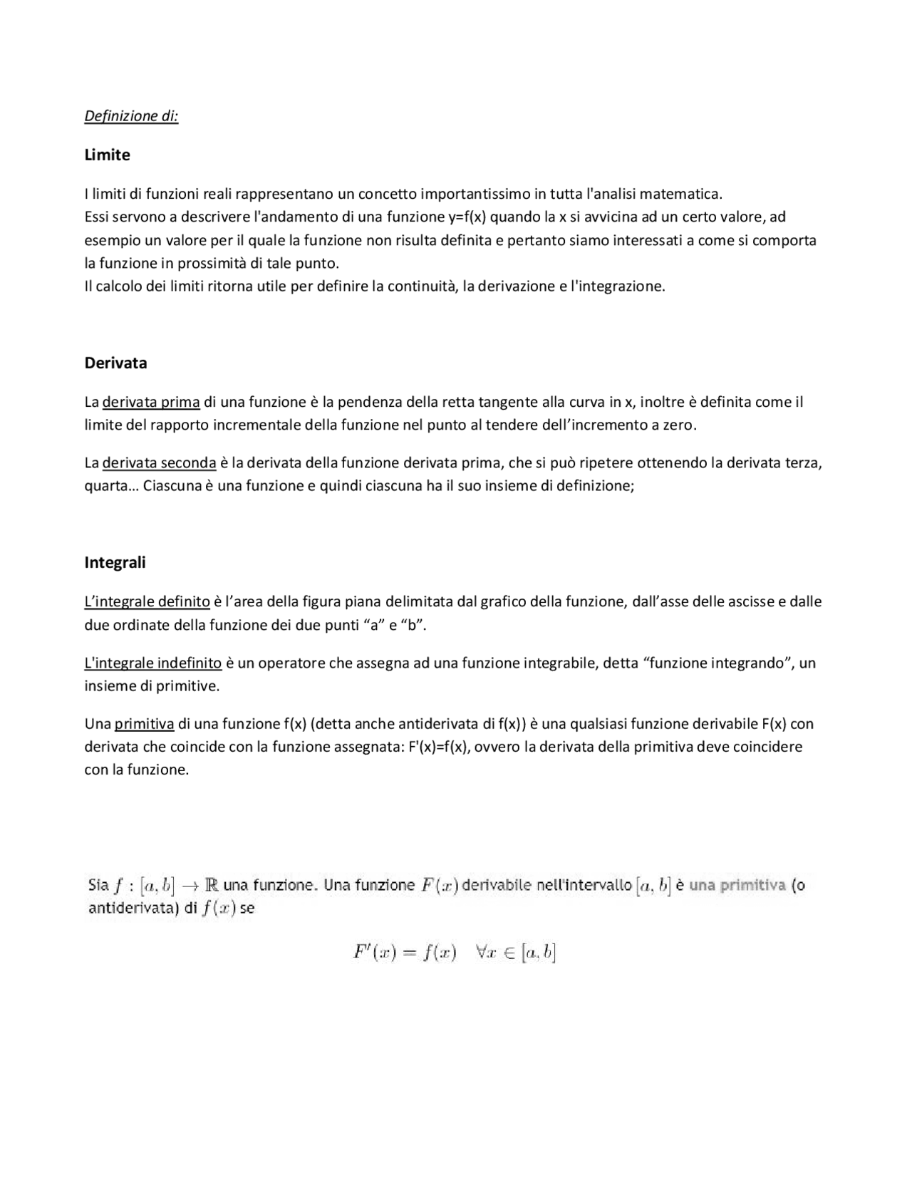 Matematica Corso Base Teoria Docsity