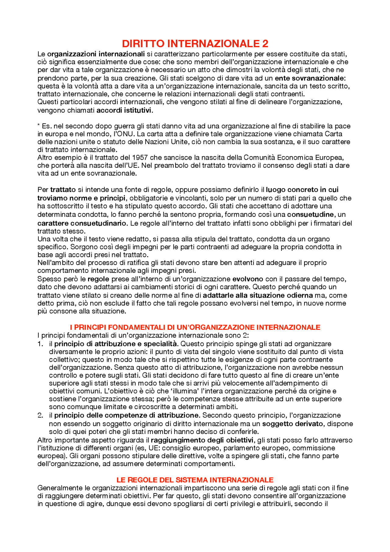 Appunti Regimi Internazionali Modulo 2 Docsity