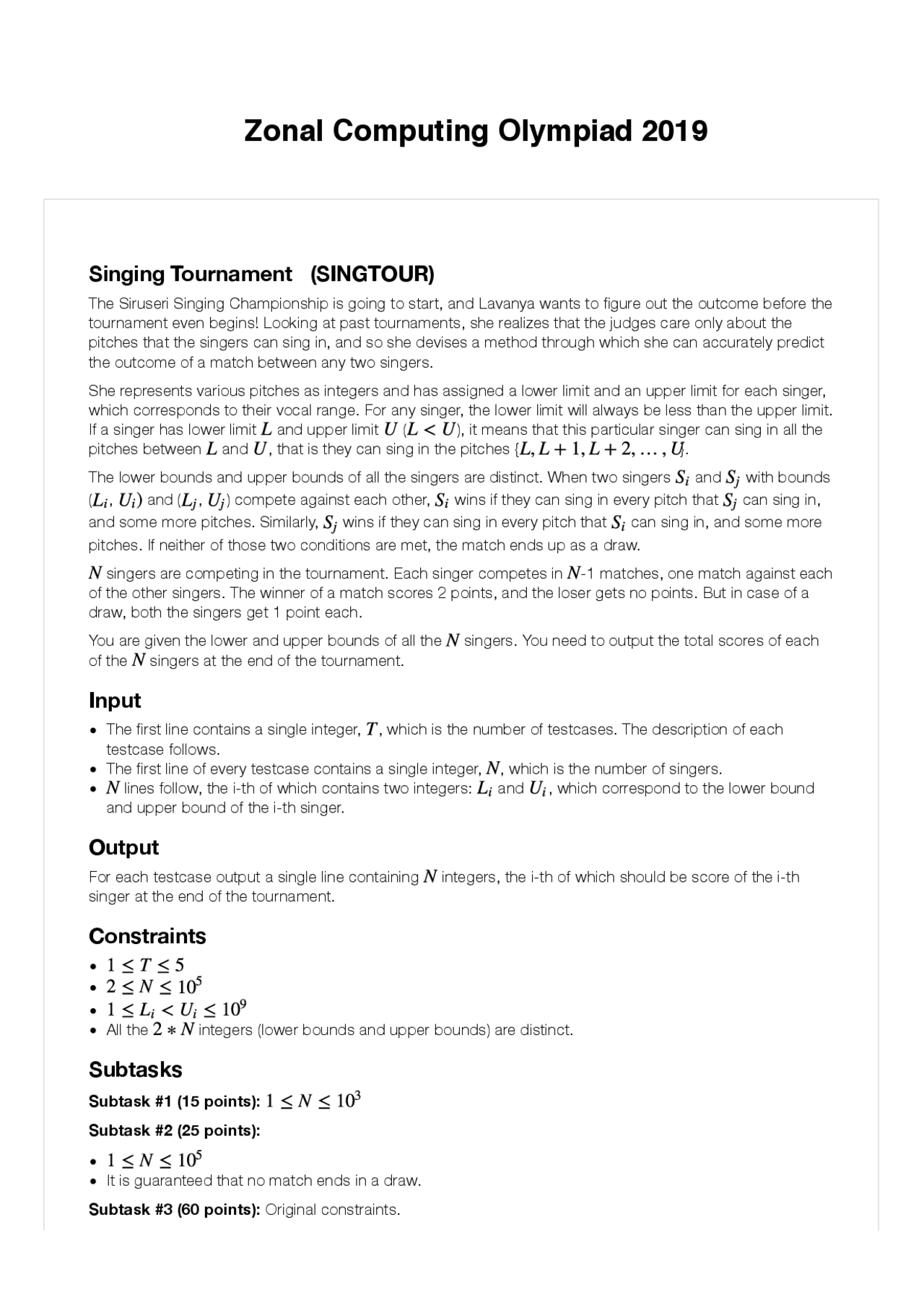 Zio Exam 2019 question paper - Docsity