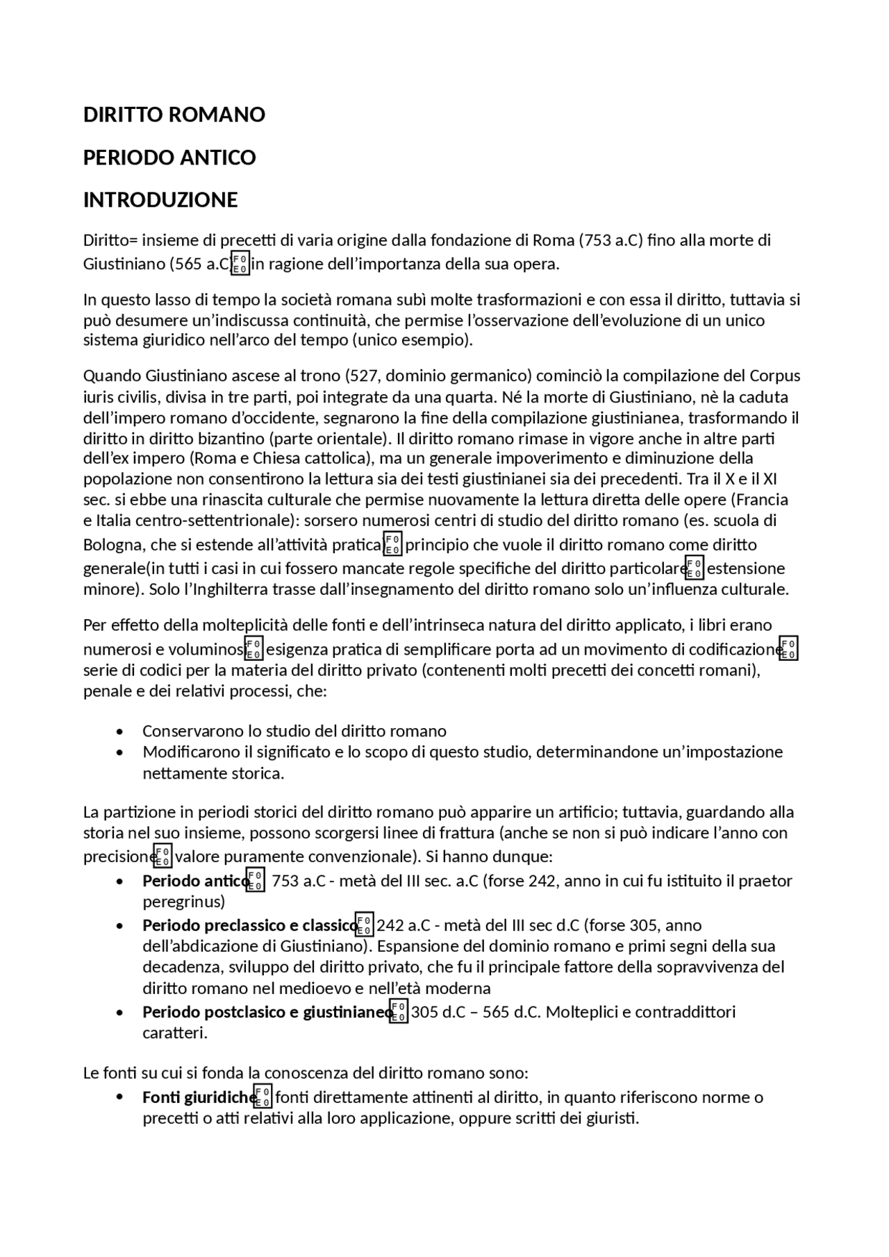 Riassunti Di Diritto Privato Romano Docsity