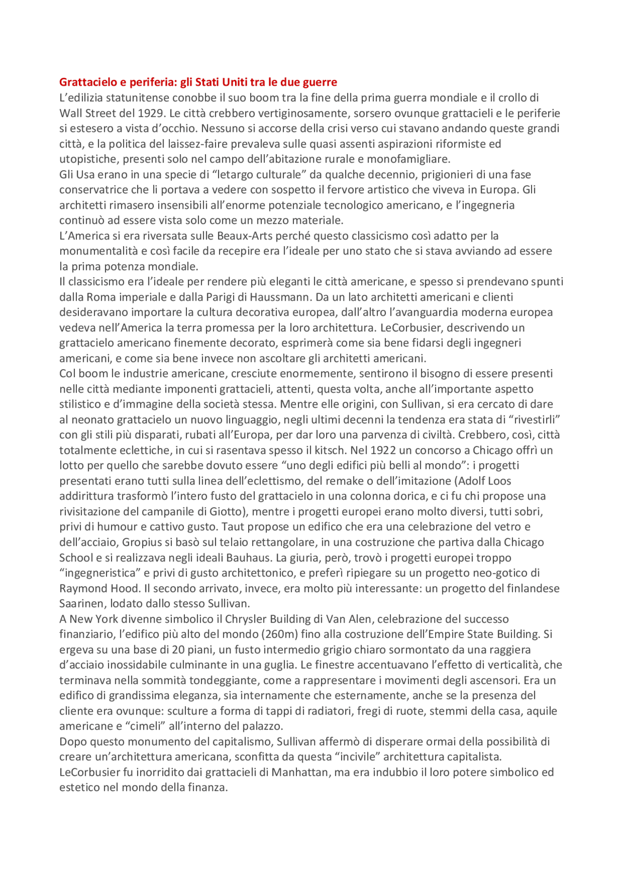 Grattacielo E Periferia Riassunto Docsity