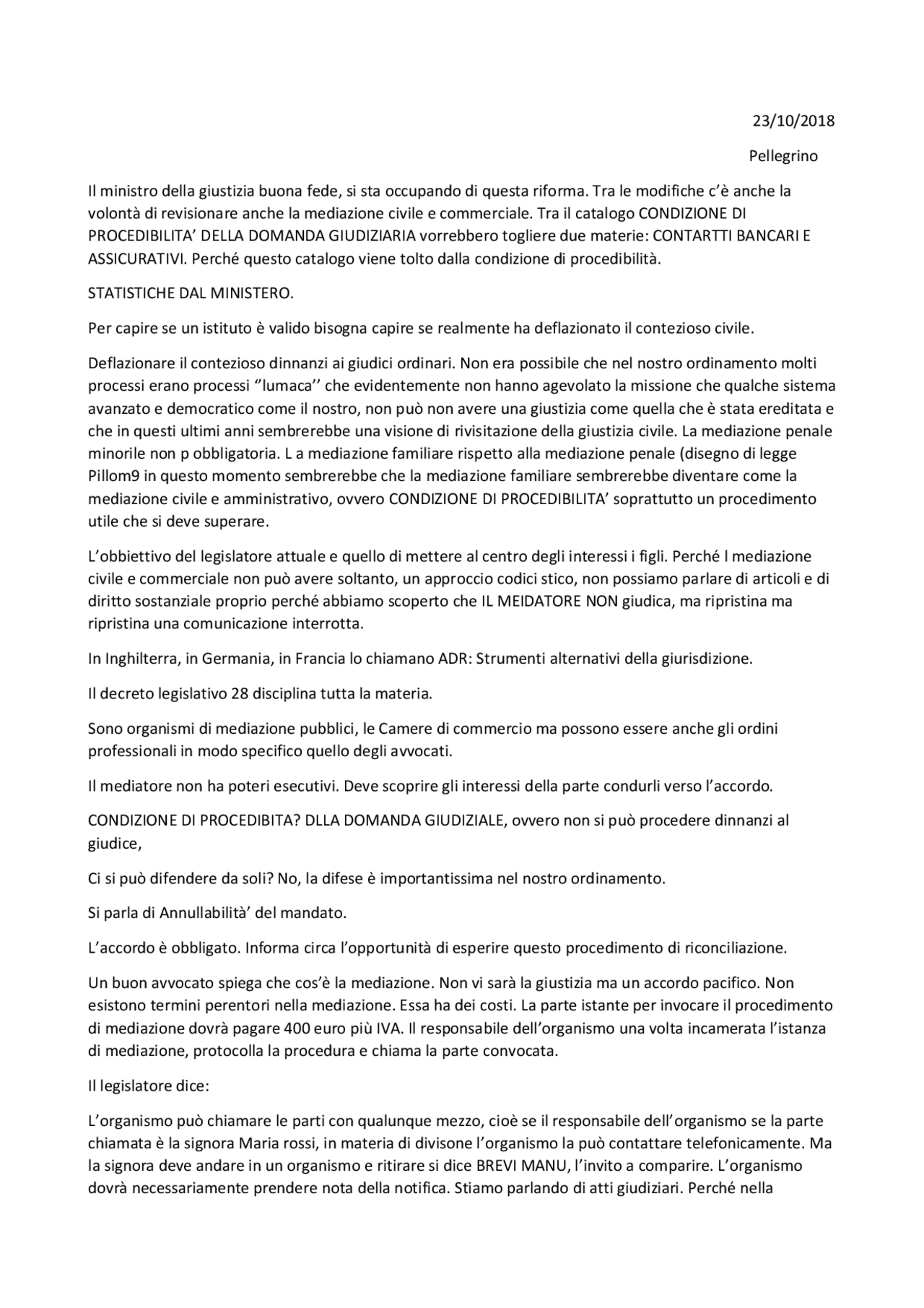 Tecniche Alternative Di Risoluzione Delle Controversie Docsity